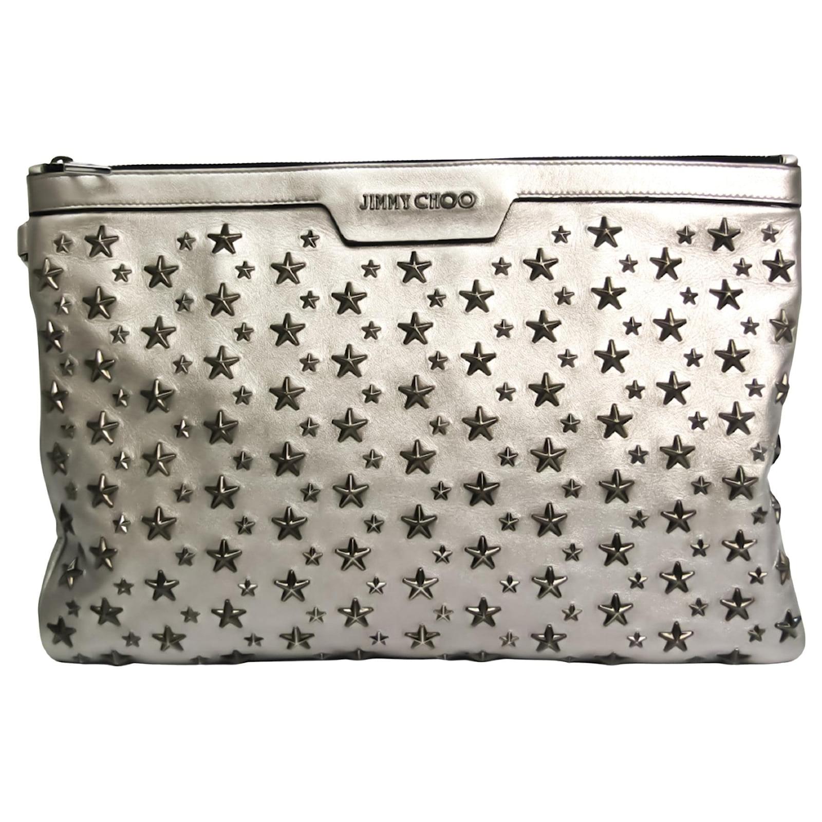 Jimmy Choo DEREK Silvery Leather ref.1275868 - Joli Closet