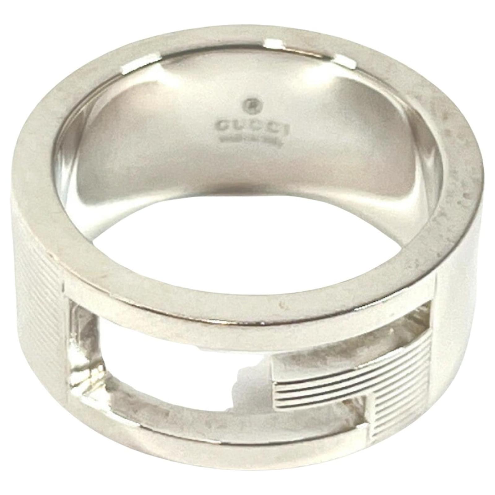 Gucci G Logo Silvery Silver ref.1278410 - Joli Closet