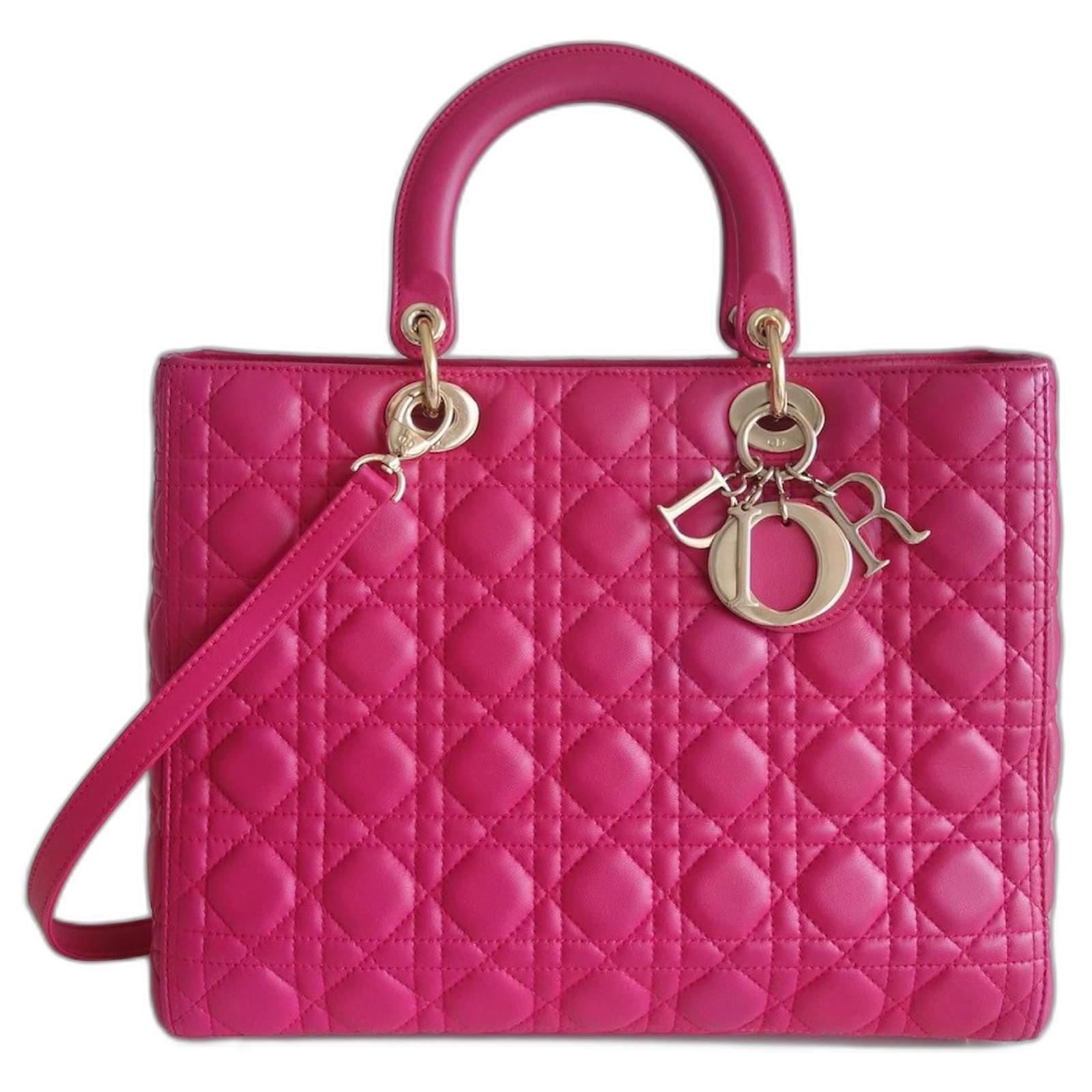 Pink Lady Dior bag Leather ref.JC1279845 (Sold) - Joli Closet