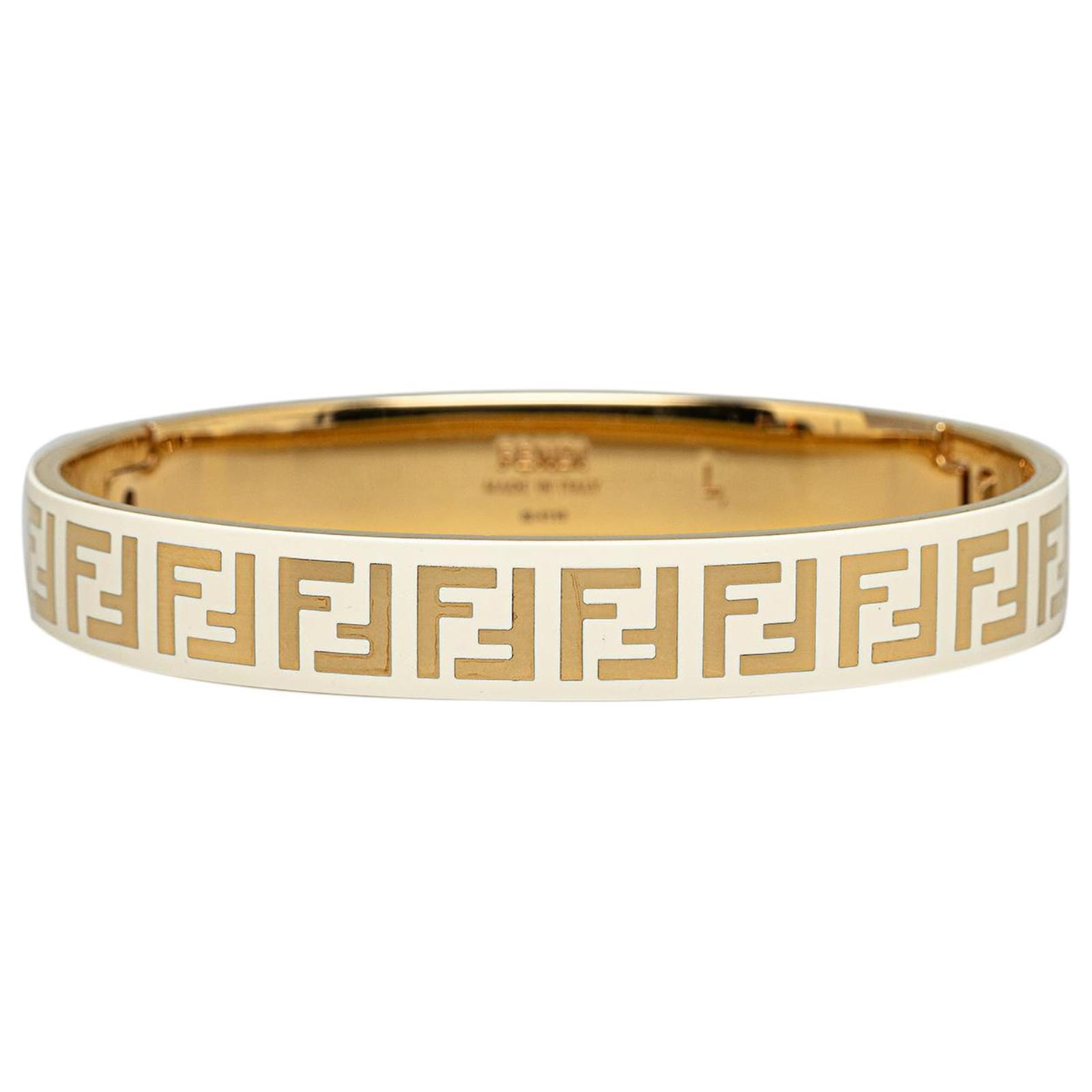 Gold Fendi Forever Fendi Bangle Costume Bracelet (Sold) - Joli Closet