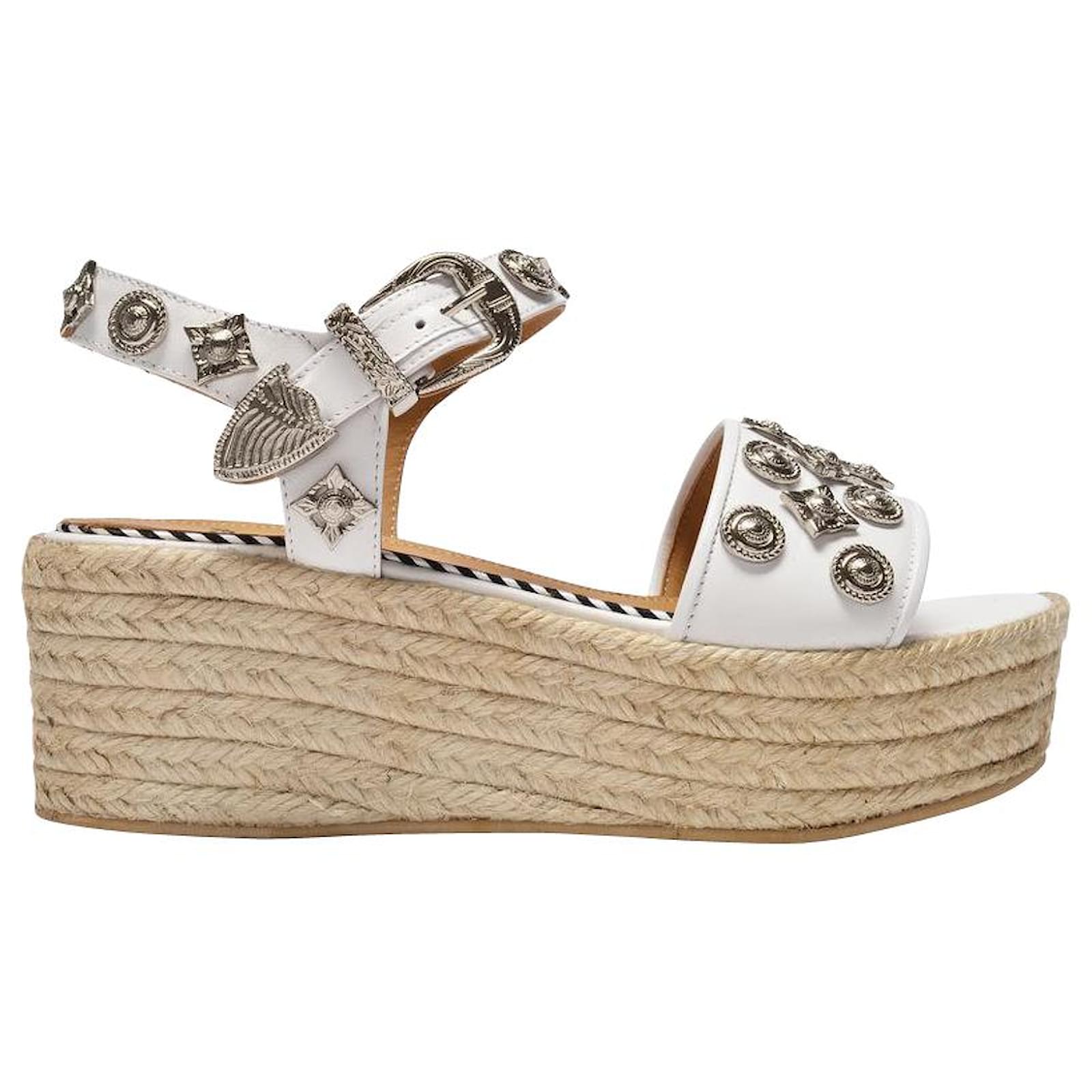 Toga Pulla Sandals in White Leather ref.1290910 - Joli Closet