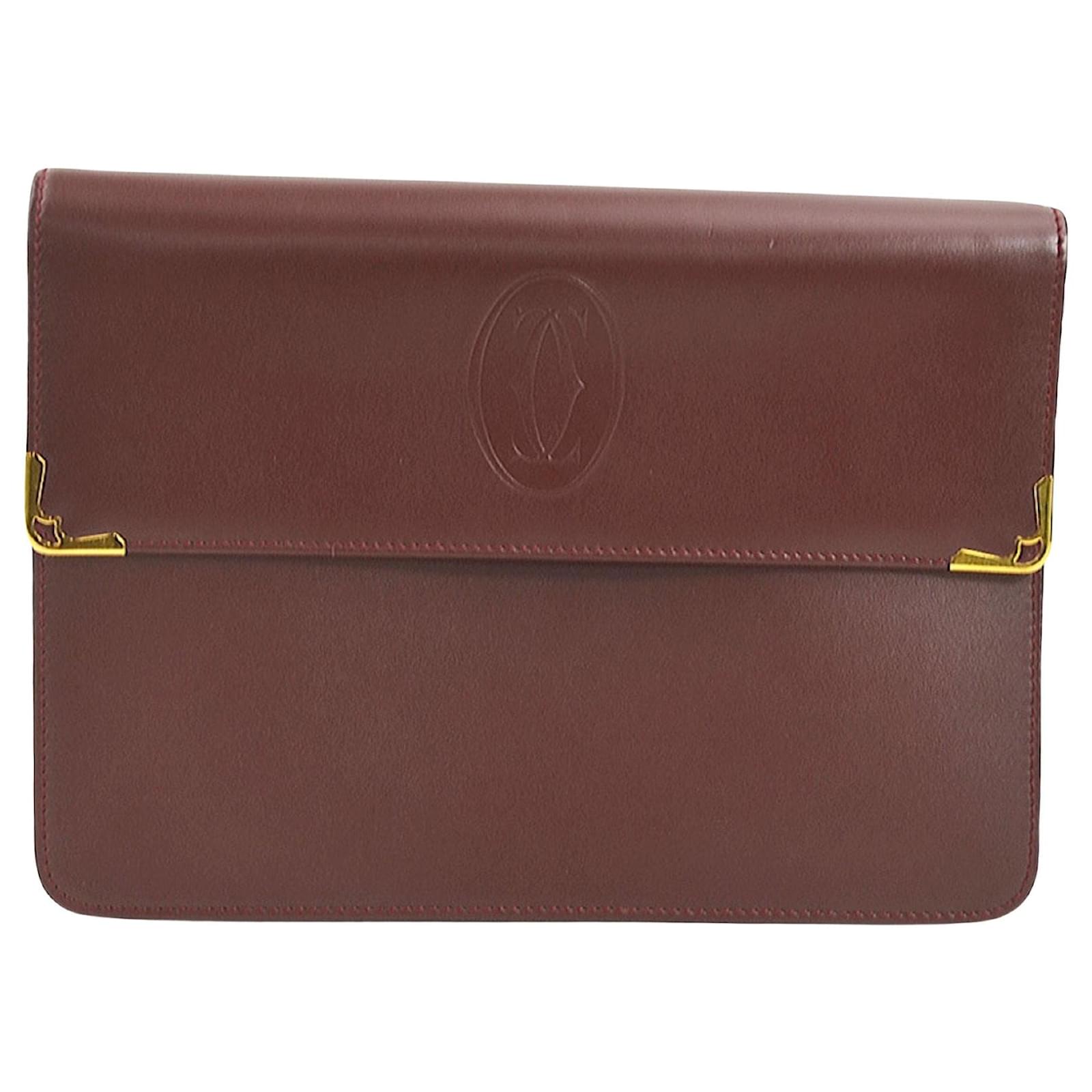 Cartier Must Line Dark red Leather ref.1295494 - Joli Closet