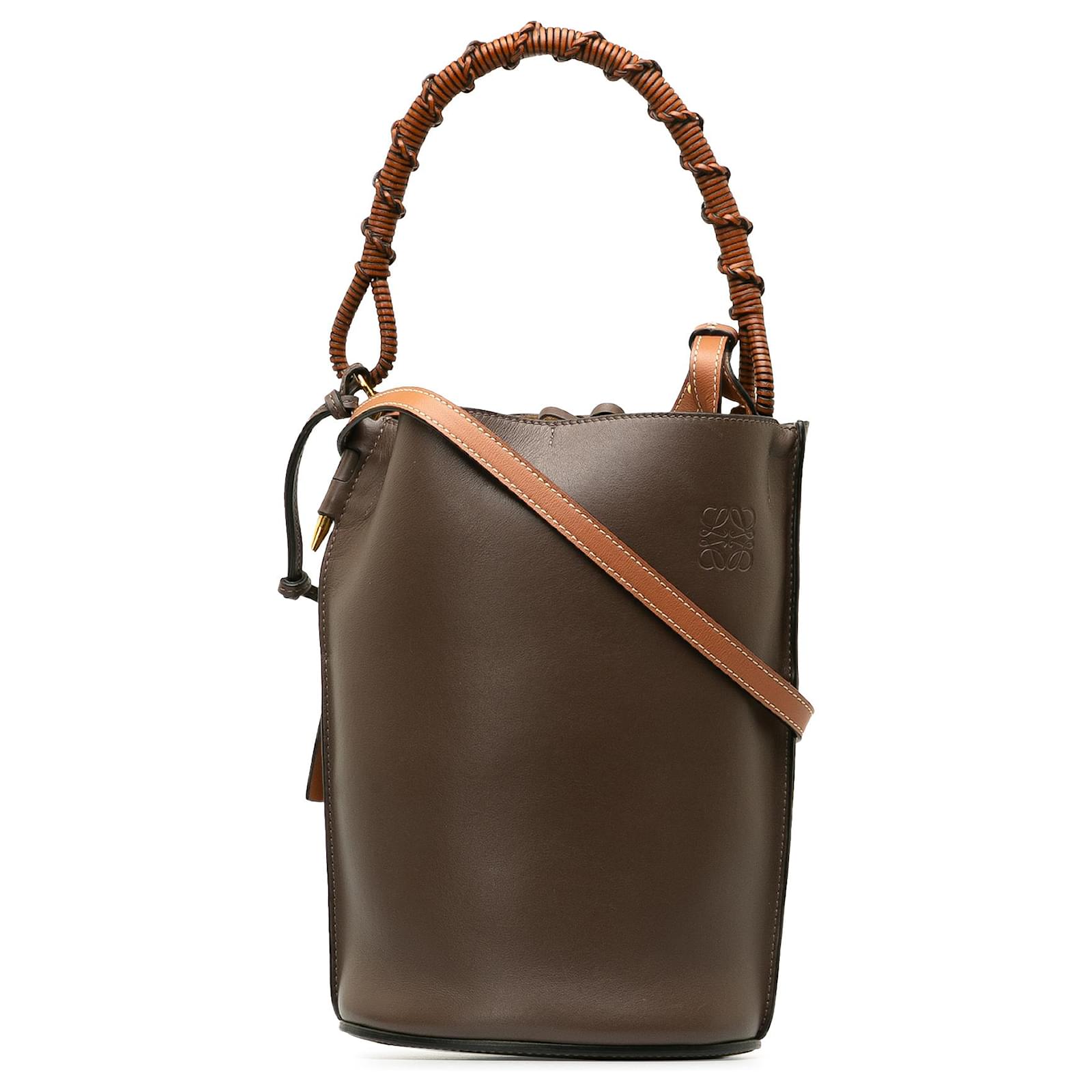 Loewe Brown Gate Bucket Bag Dark brown Leather Pony-style calfskin ref ...