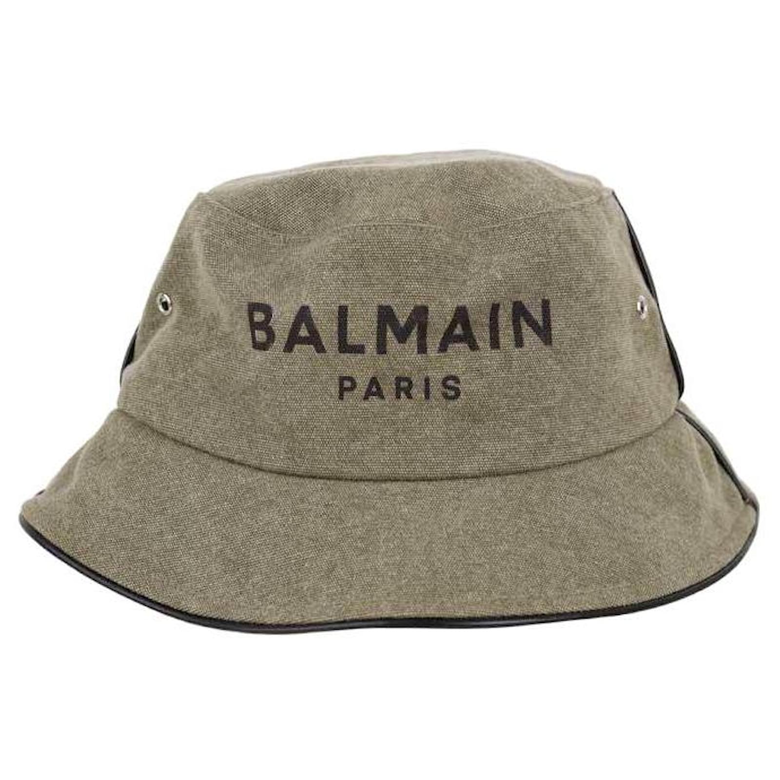 Balmain Cotton hat Khaki ref.1297970 - Joli Closet