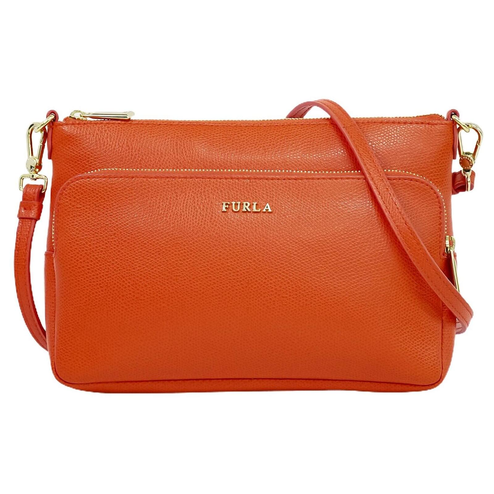 Furla Orange Leather ref.1298046 - Joli Closet