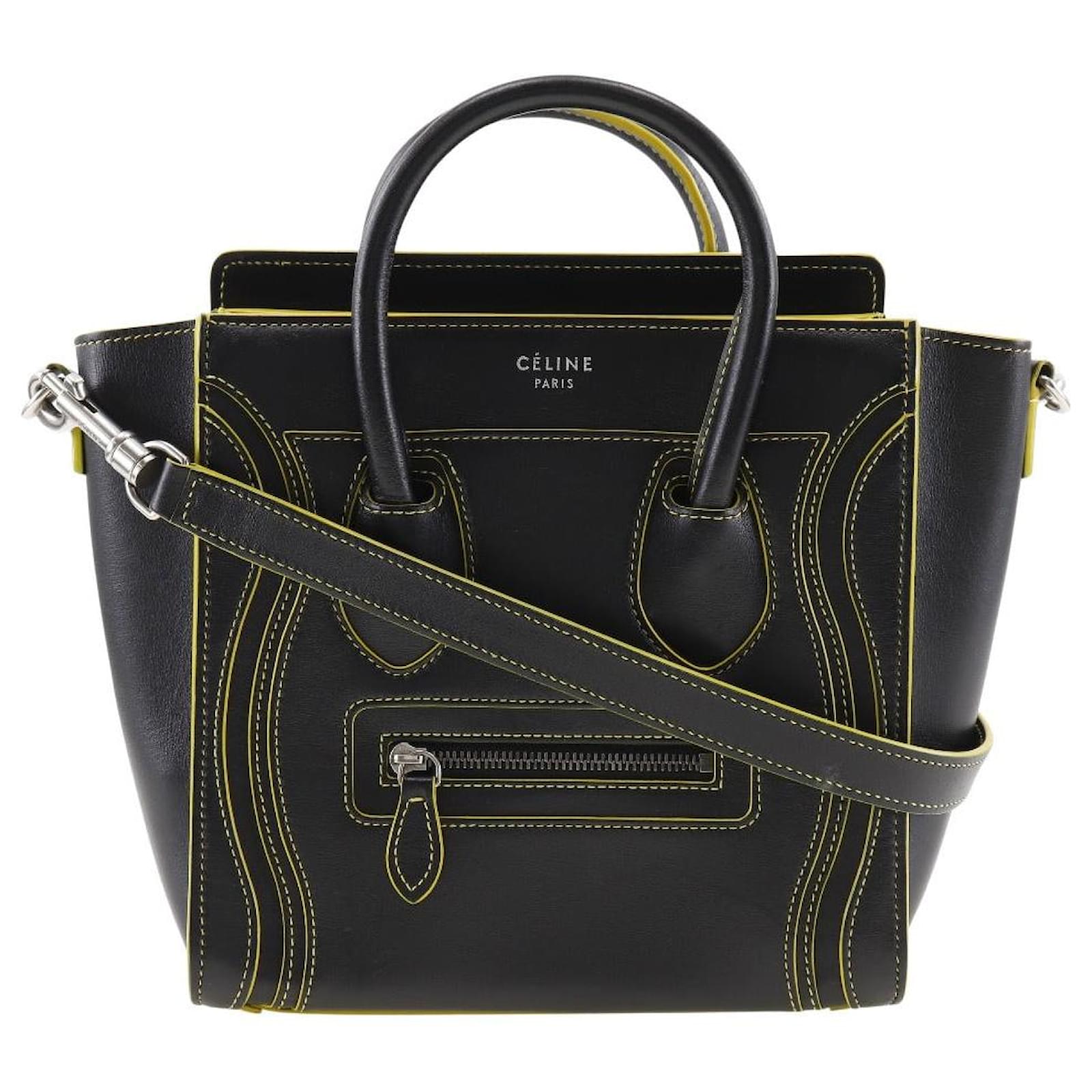 Céline Nano Luggage Black Leather ref.1300251 - Joli Closet