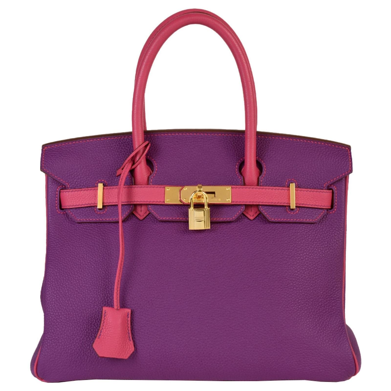 Hermès Birkin 30 Purple Leather ref.1304498 - Joli Closet