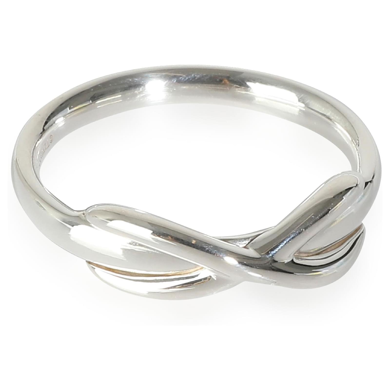 TIFFANY & CO. Infinity Ring in Sterling Silver Silvery Metallic Metal ...