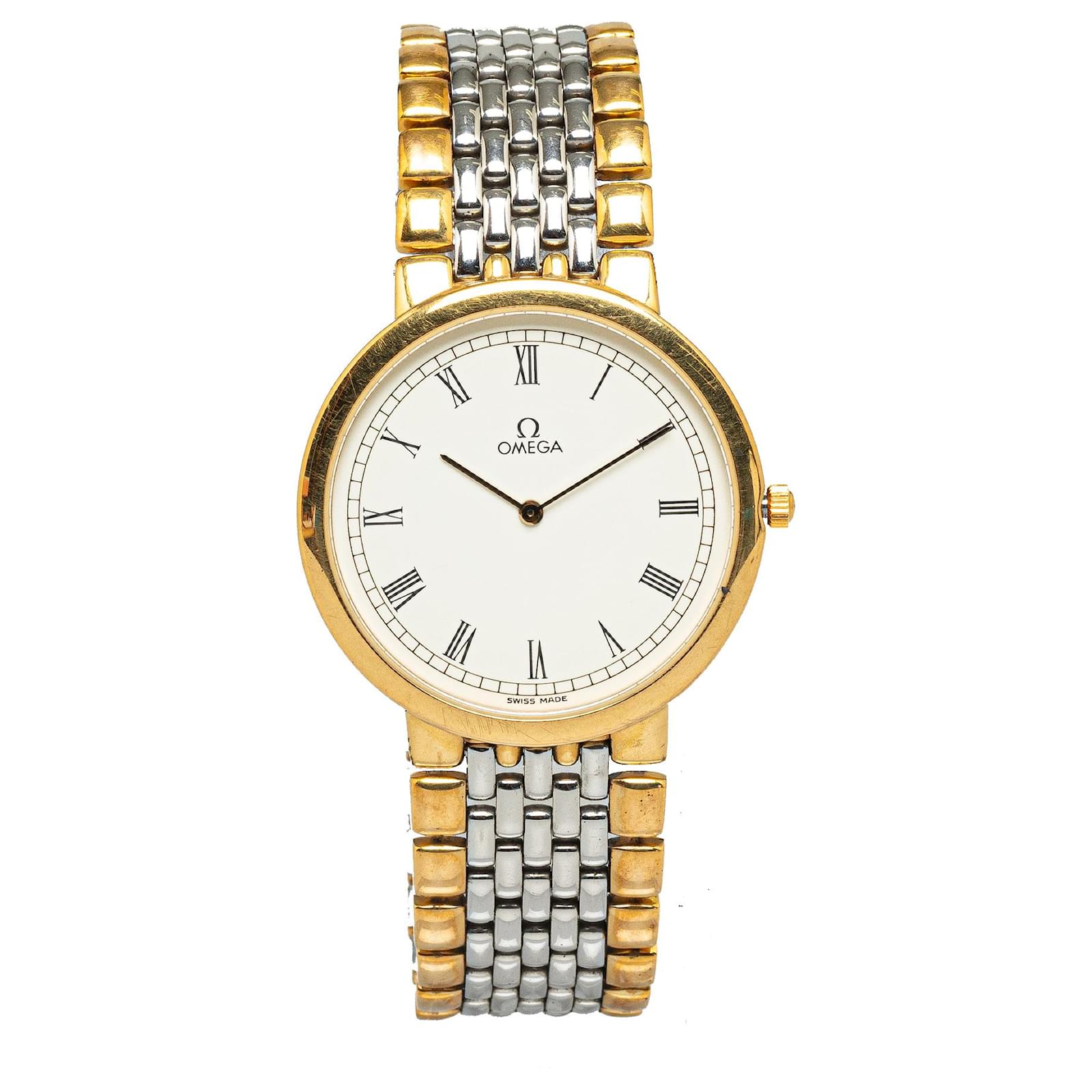 OMEGA Silver Quartz Stainless Steel De Ville Prestige Watch Silvery ...