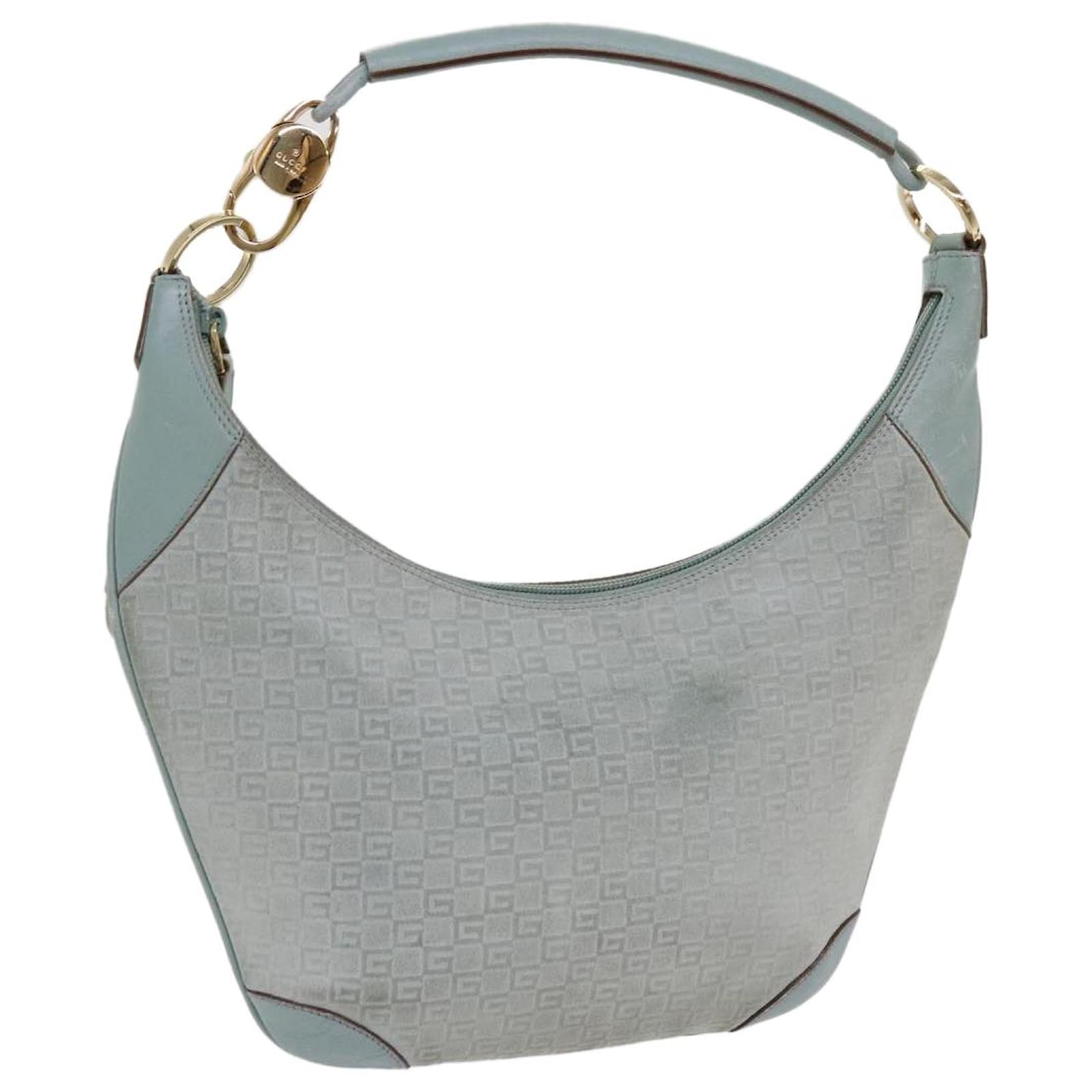 GUCCI GG Canvas Shoulder Bag Light Blue 001 4158 auth 69052 Cloth ref ...