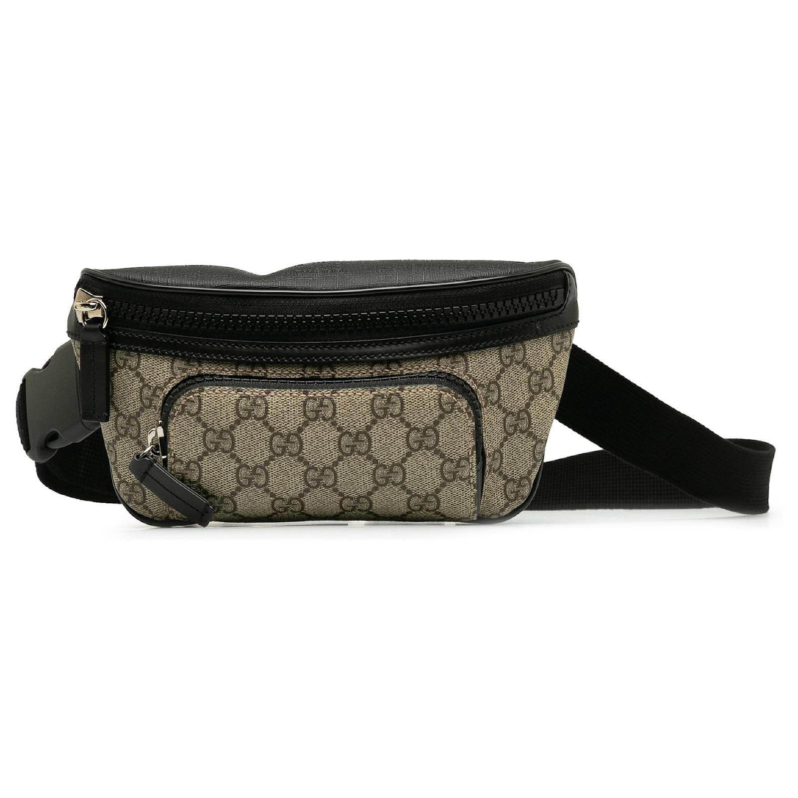 Gucci Brown GG Supreme Belt Bag Beige Cloth Cloth ref.1319649 - Joli Closet