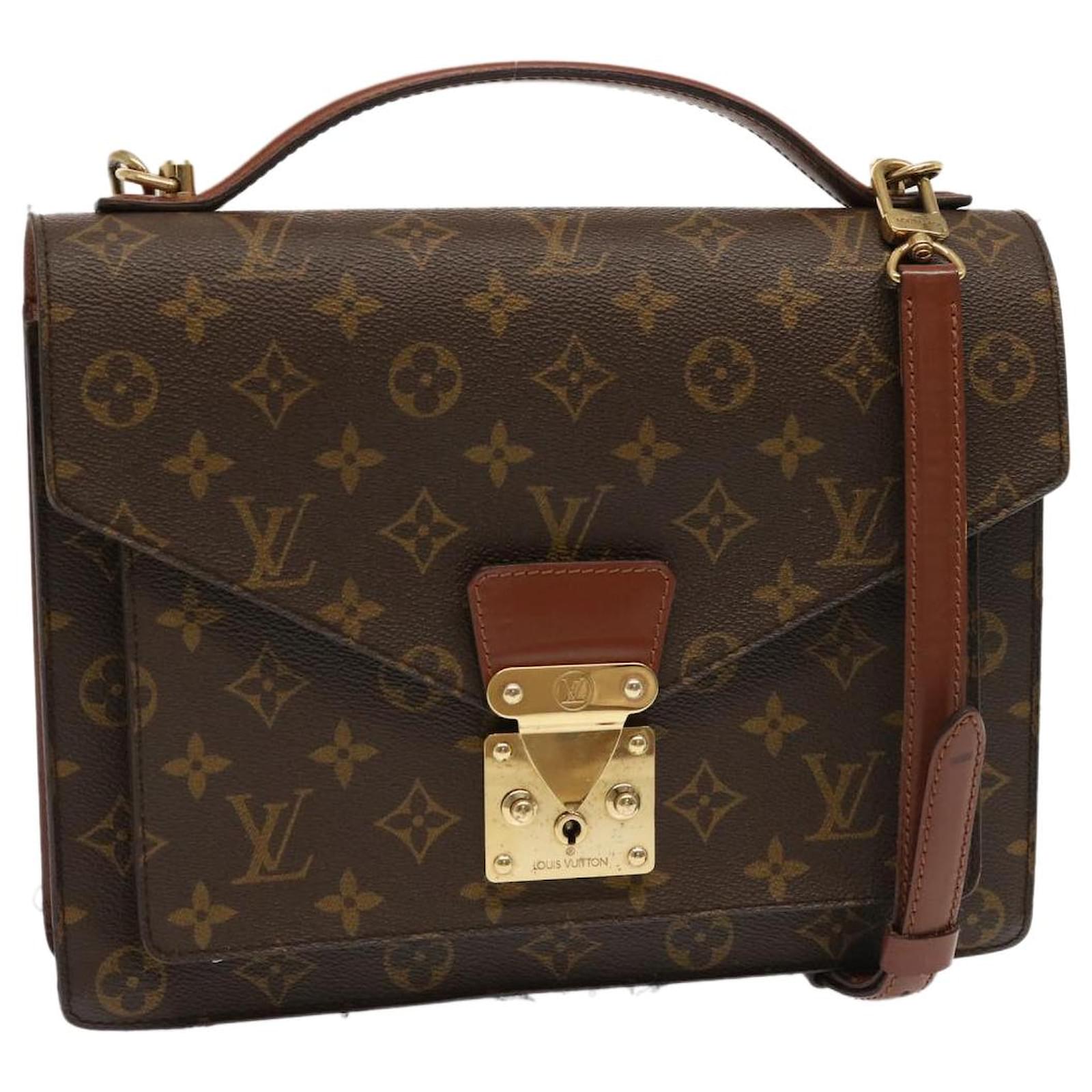 Louis Vuitton Monogram Monceau 28 Hand Bag 2way M51185 LV Auth 69275 ...