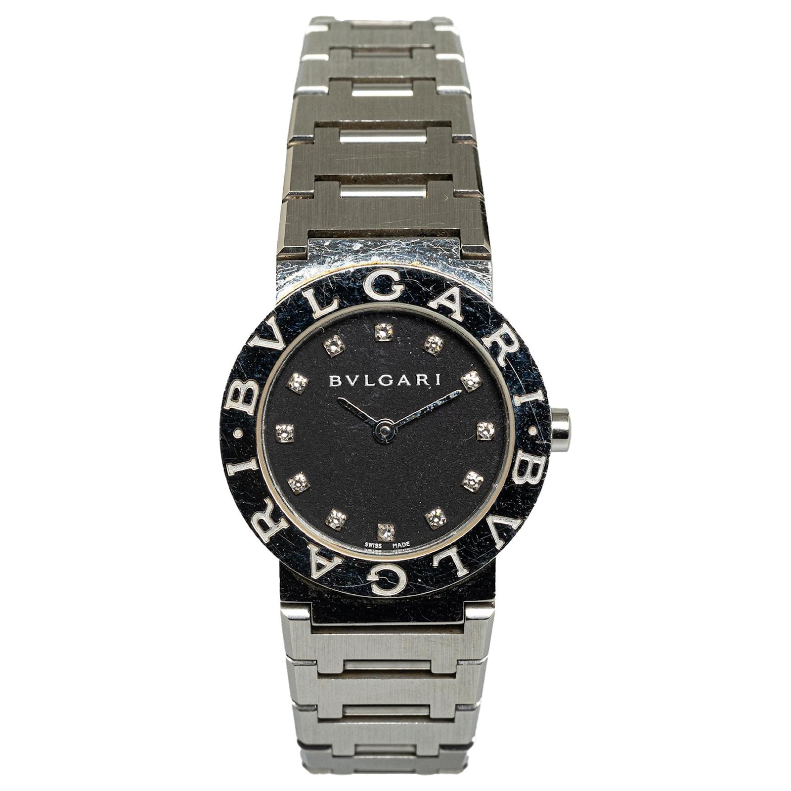 Bulgari Bvlgari Silver Quartz Stainless Steel Bvlgari Bvlgari Diamond ...