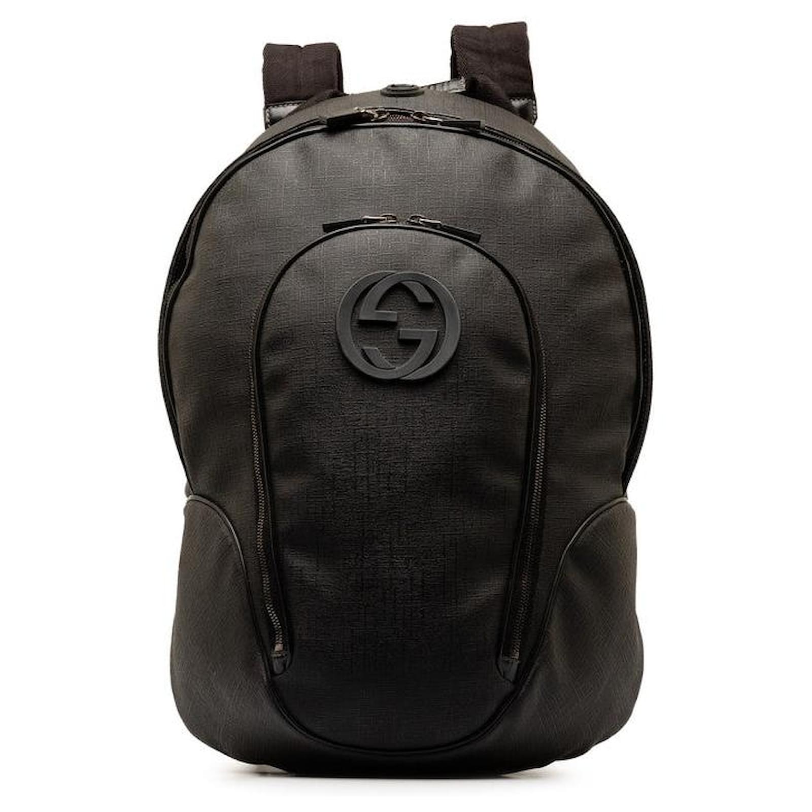 Gucci Interlocking G Travel Backpack Leather Backpack 223705 in Good ...