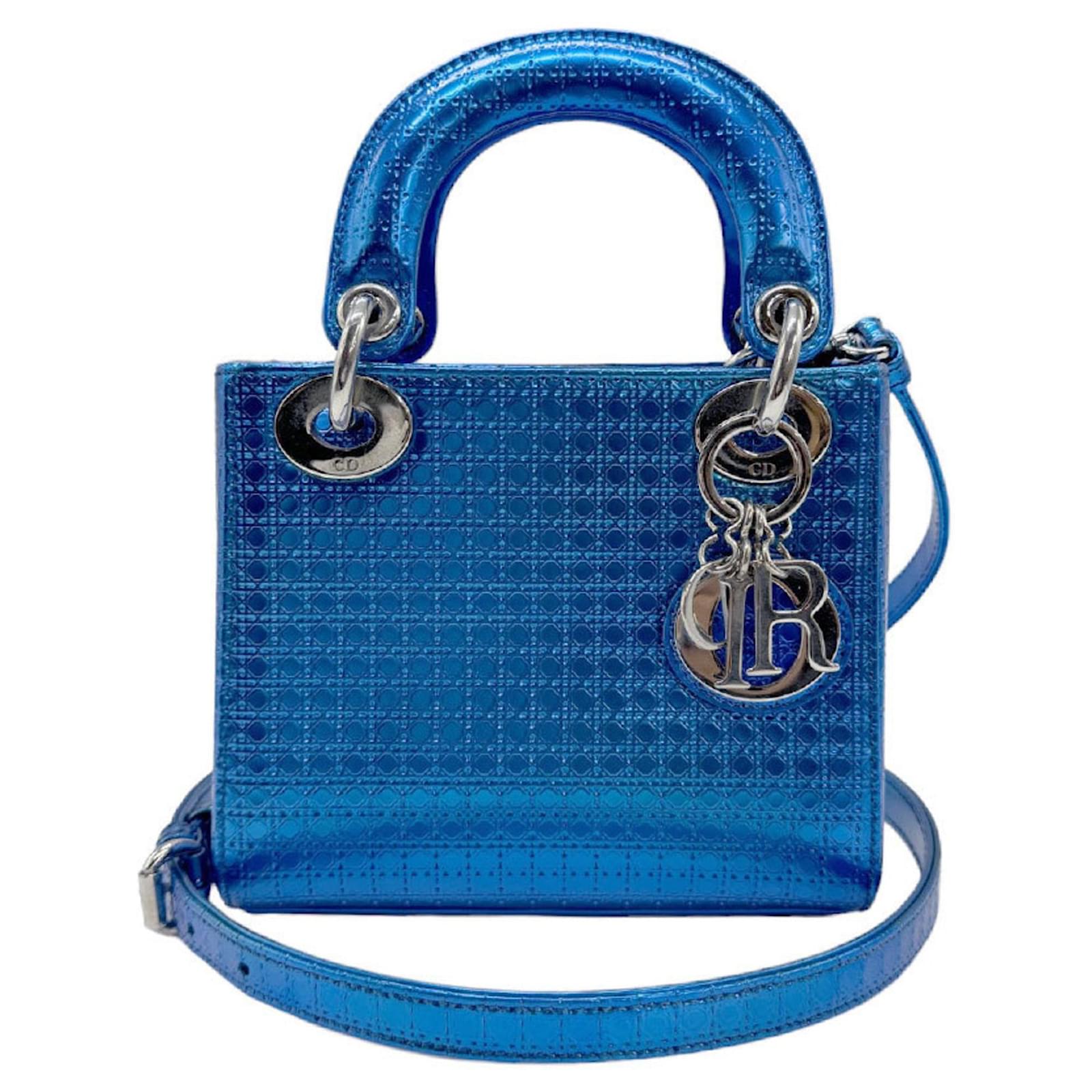 Dior Lady Dior Blue Leather ref.1337539 - Joli Closet