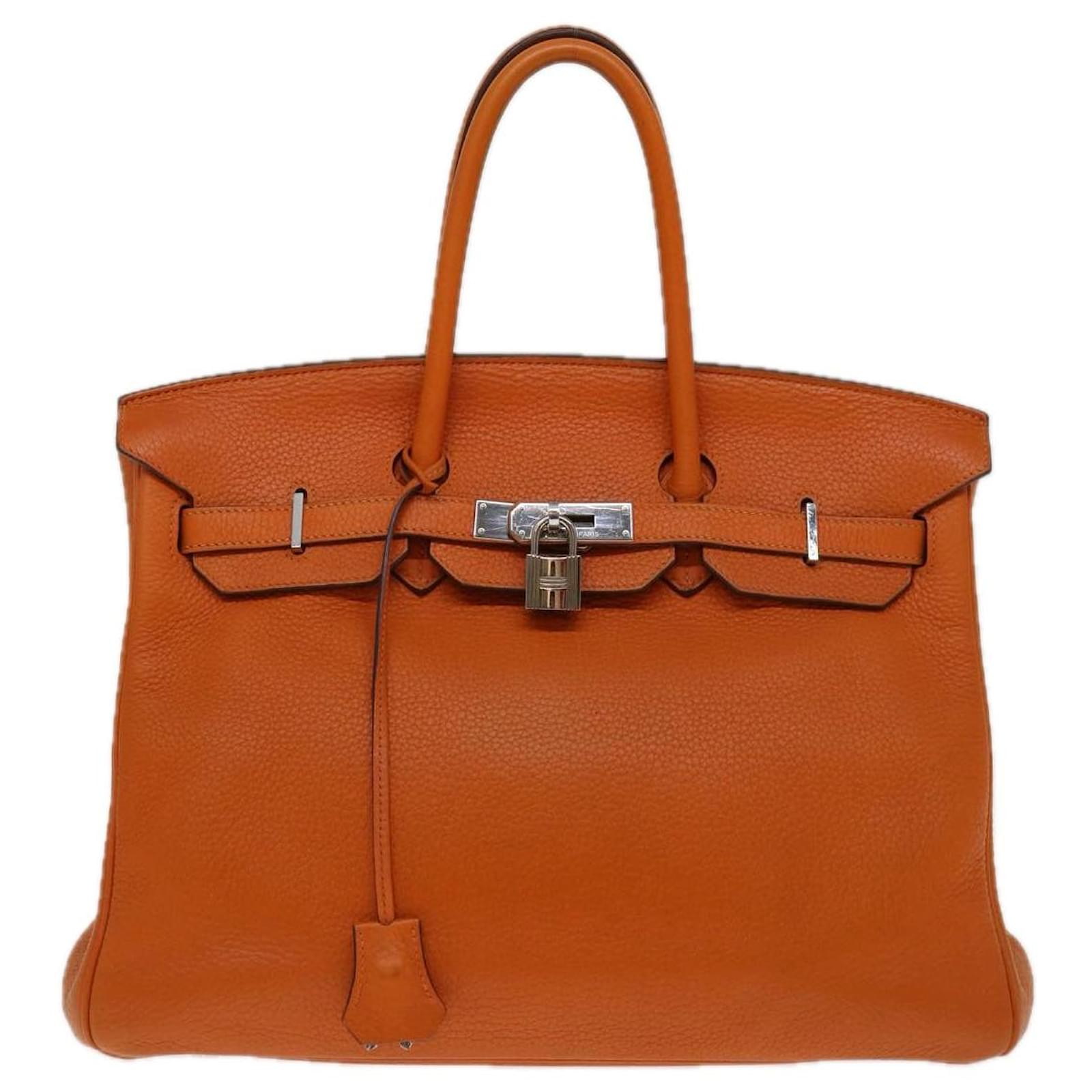 Hermès Birkin 35 Orange Leather ref.1338341 - Joli Closet
