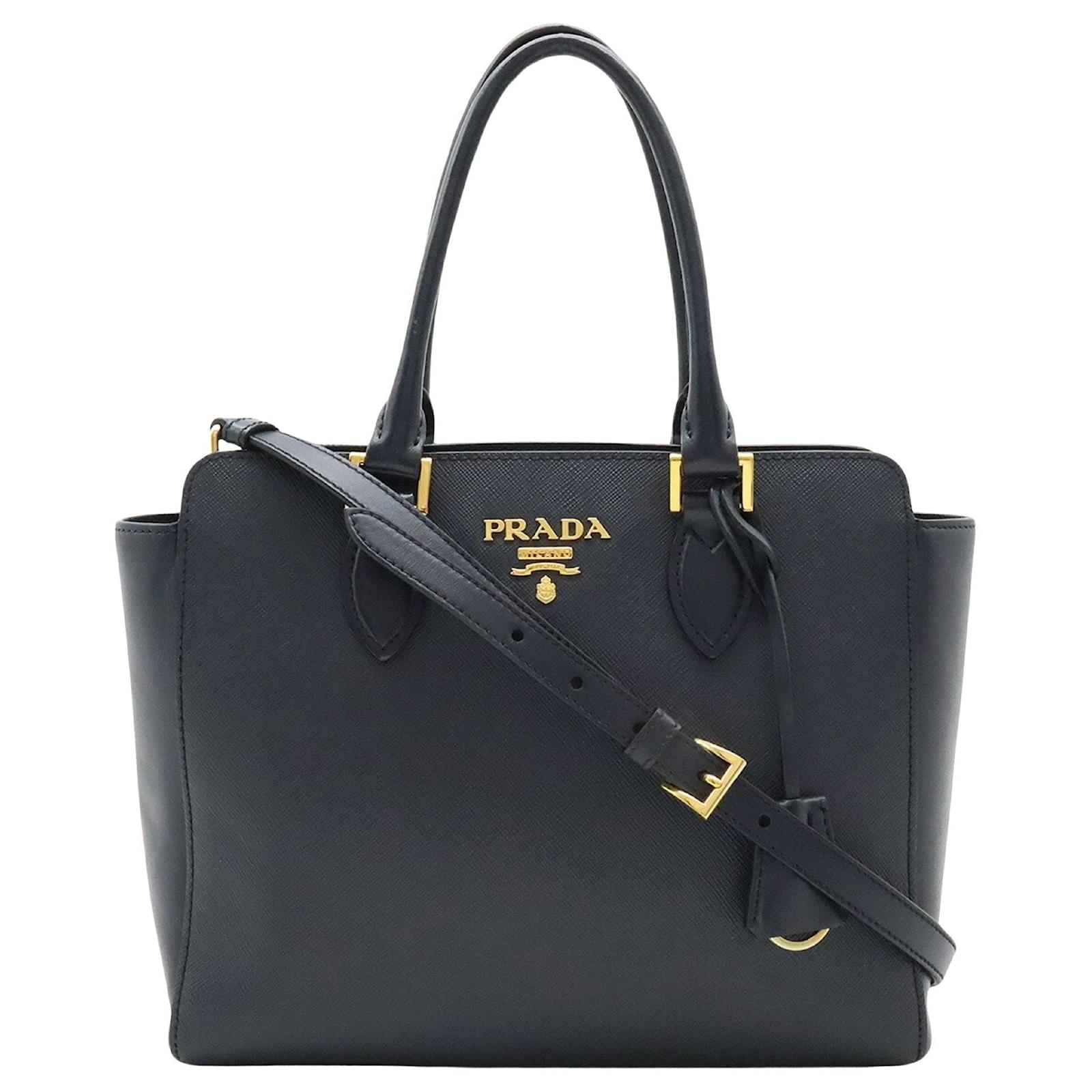 Prada Saffiano Navy blue Leather ref.1338603 - Joli Closet