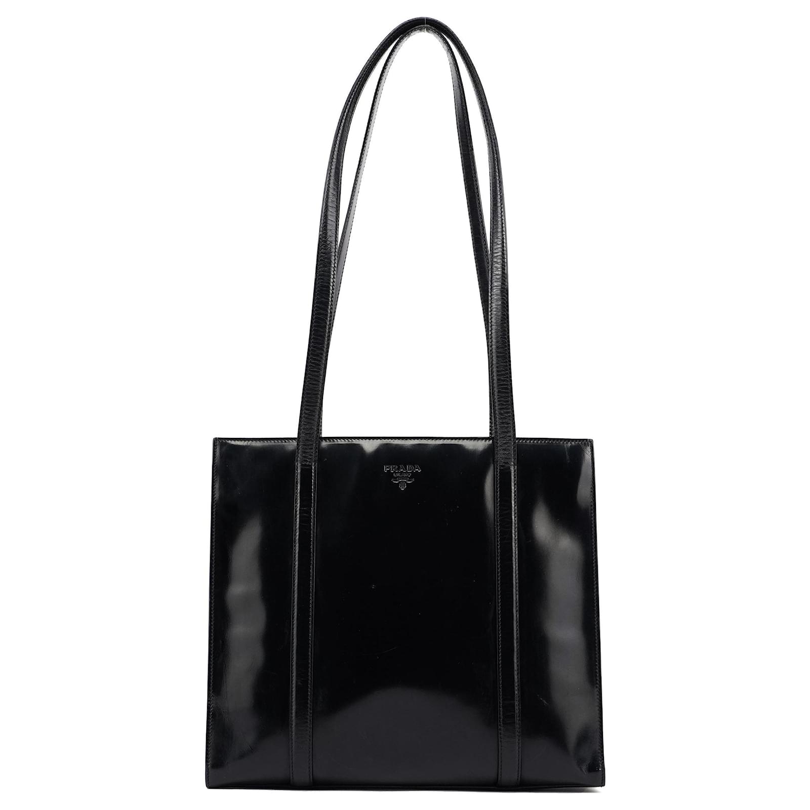 PRADA Totes Patent leather Black Re-Edition 1995 ref.1339436 - Joli Closet