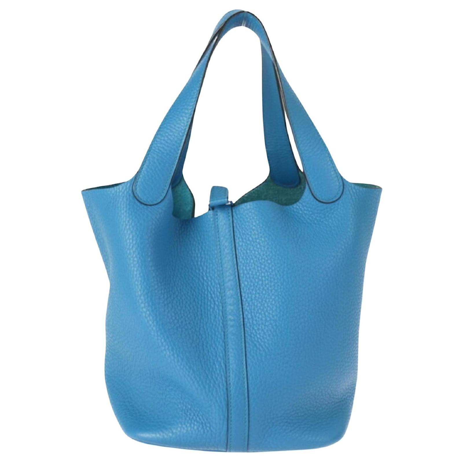 Hermès Picotin Blue Leather ref.1339777 - Joli Closet