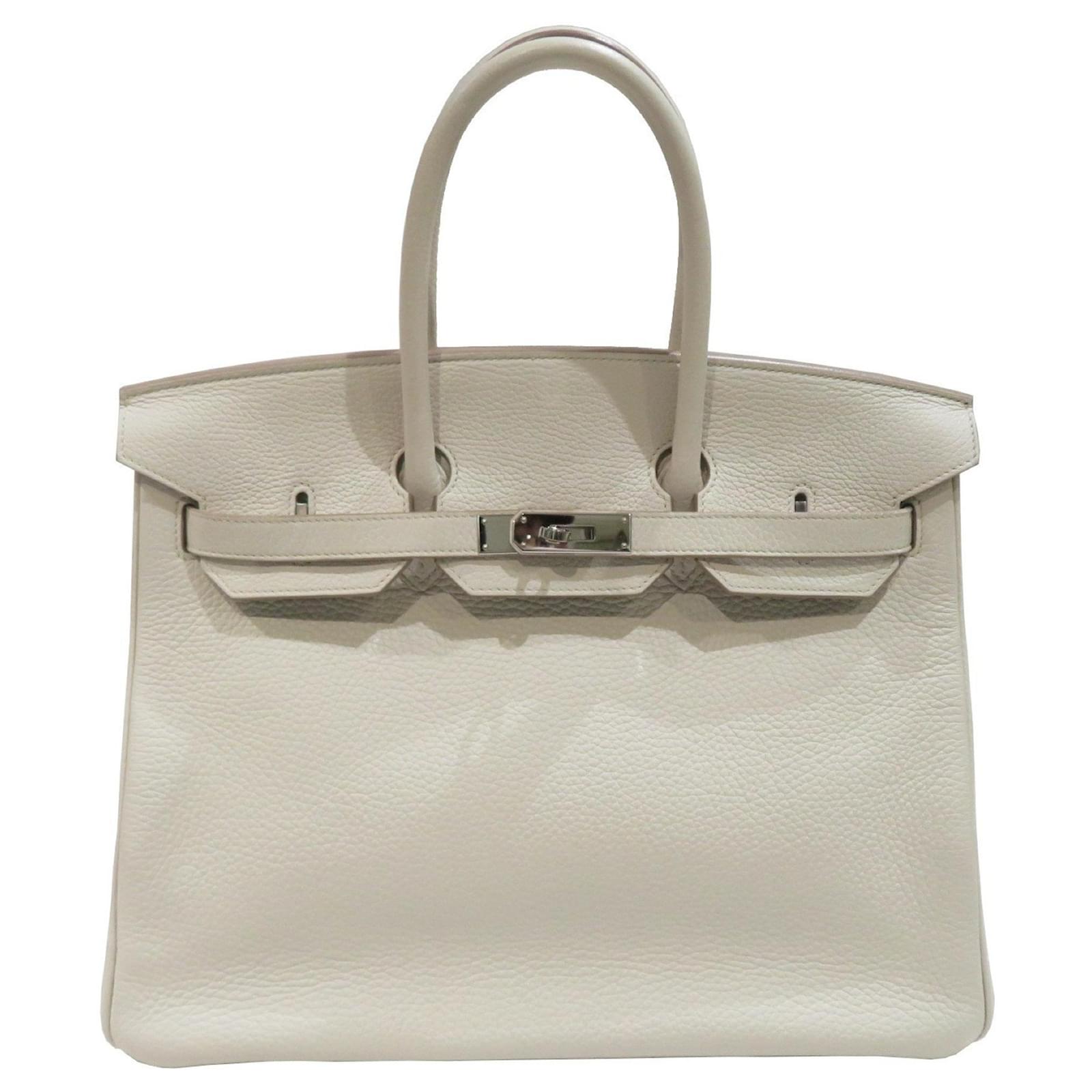 Hermès HERMES BIRKIN 35 White Leather ref.1340923 - Joli Closet