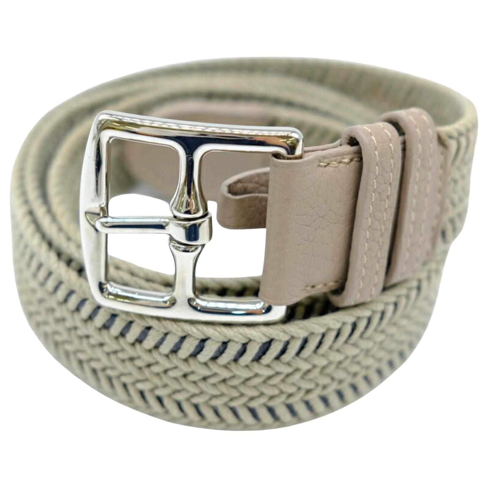 Hermès Étrivière Beige Cloth ref.1344349 - Joli Closet
