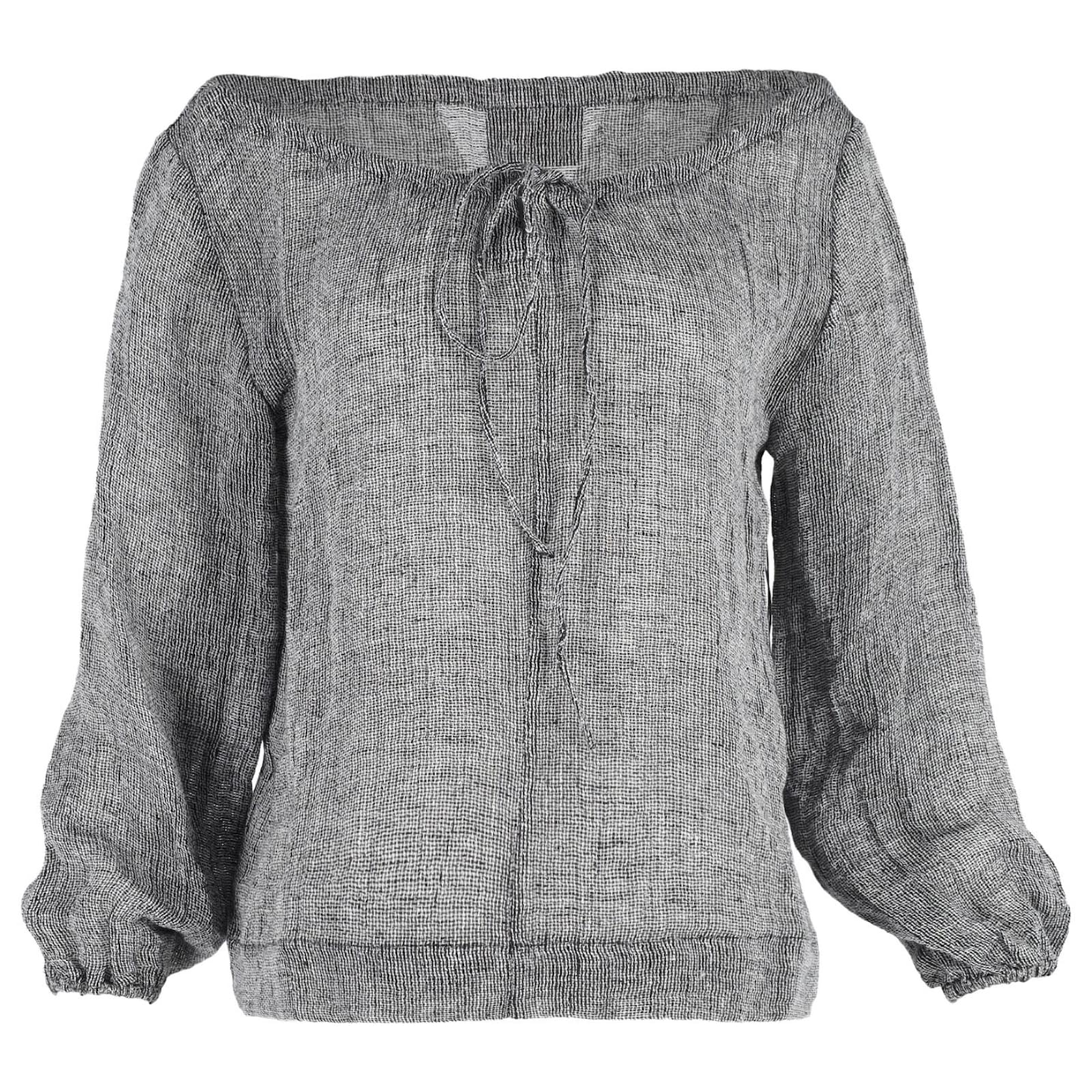 Lisa Marie Fernandez Blouse in Grey Linen Brown ref.1347782 - Joli Closet