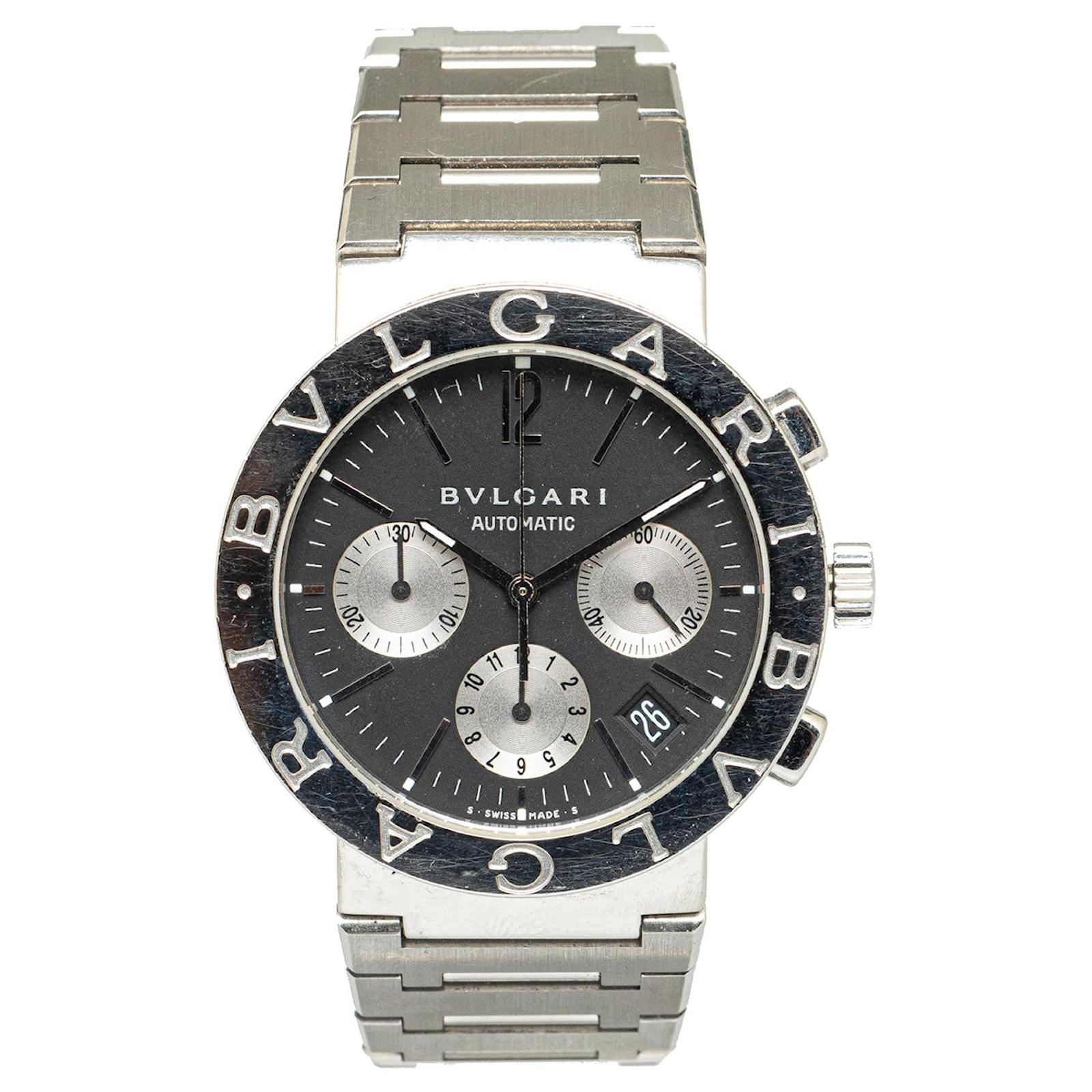 Bulgari Silver Bvlgari Automatic Stainless Steel Bvlgari Bvlgari Watch ...