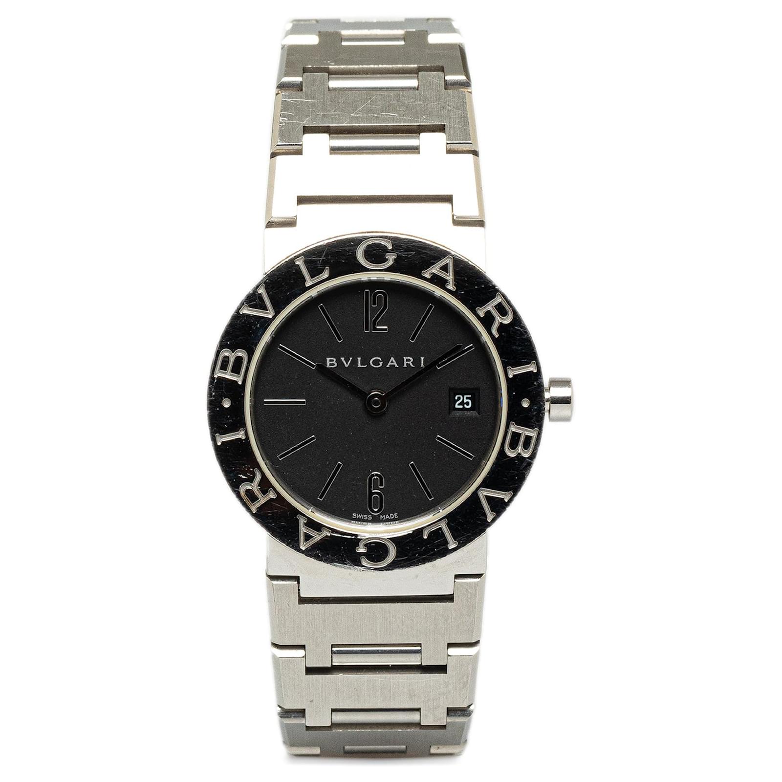 Bulgari Silver Bvlgari Quartz Stainless Steel Bvlgari Bvlgari Watch ...