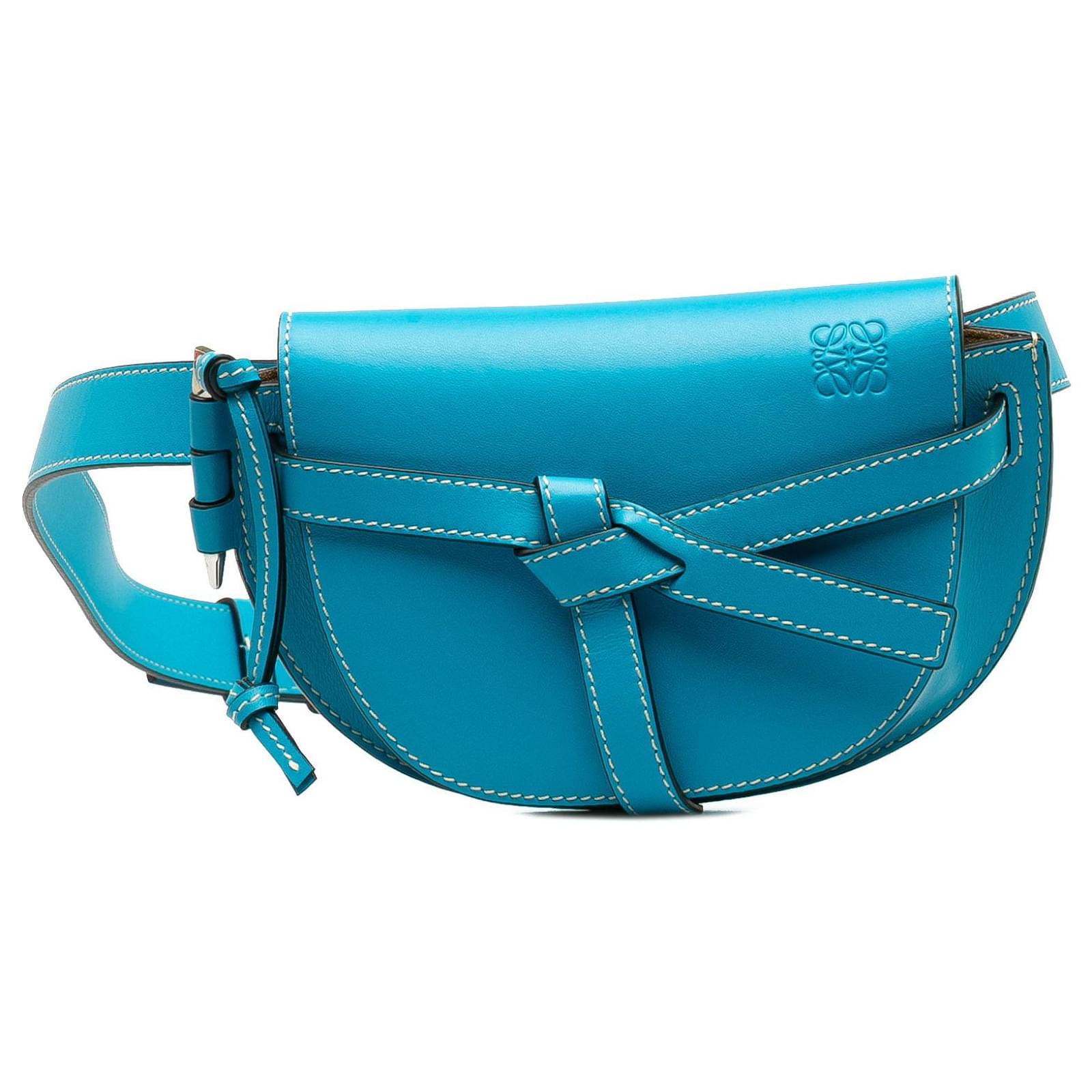 Blue LOEWE Mini Gate Belt Bag Leather ref.1351144 - Joli Closet