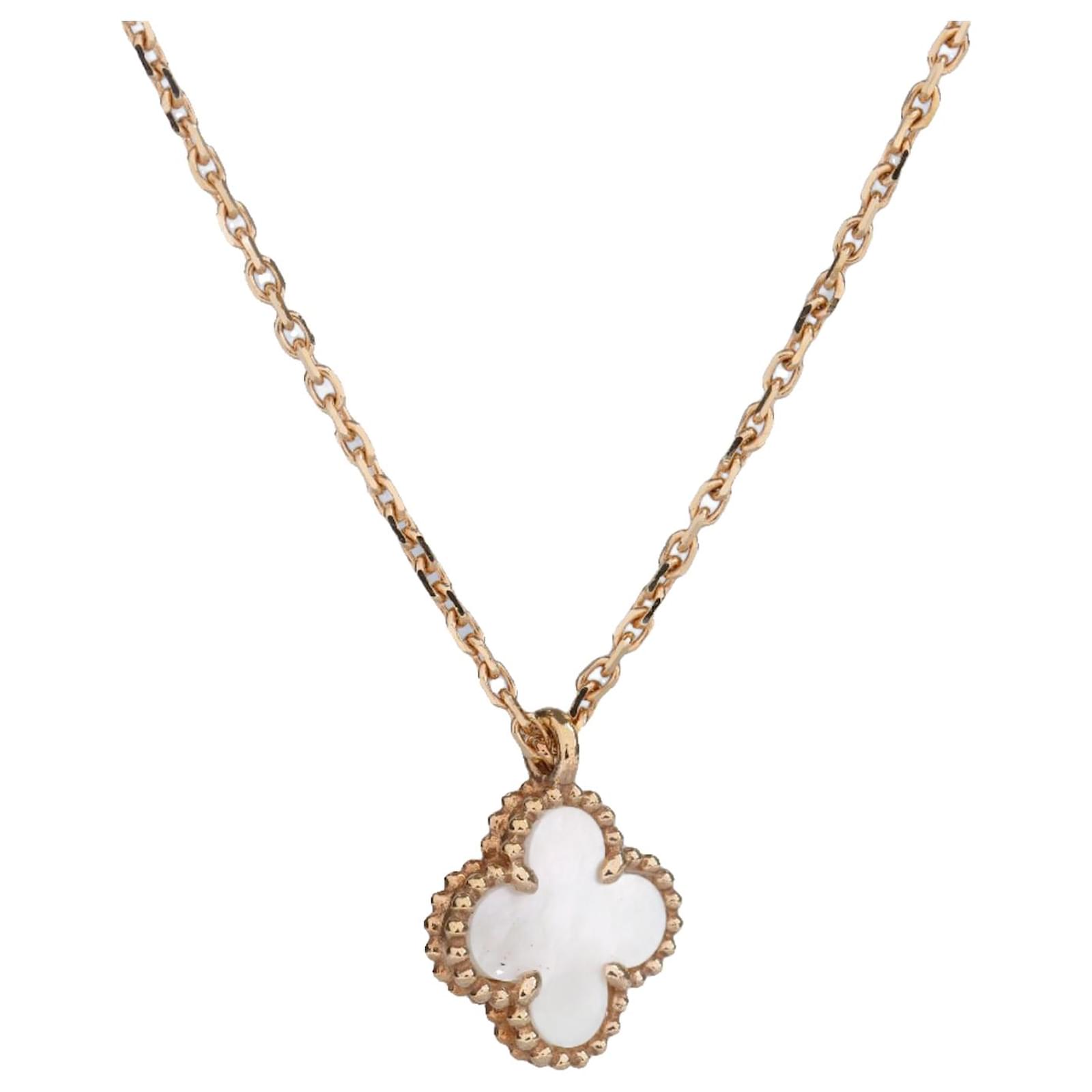 Van Cleef & Arpels Sweet Alhambra Necklace 750(YG) 3.1g VCARF69100 ...