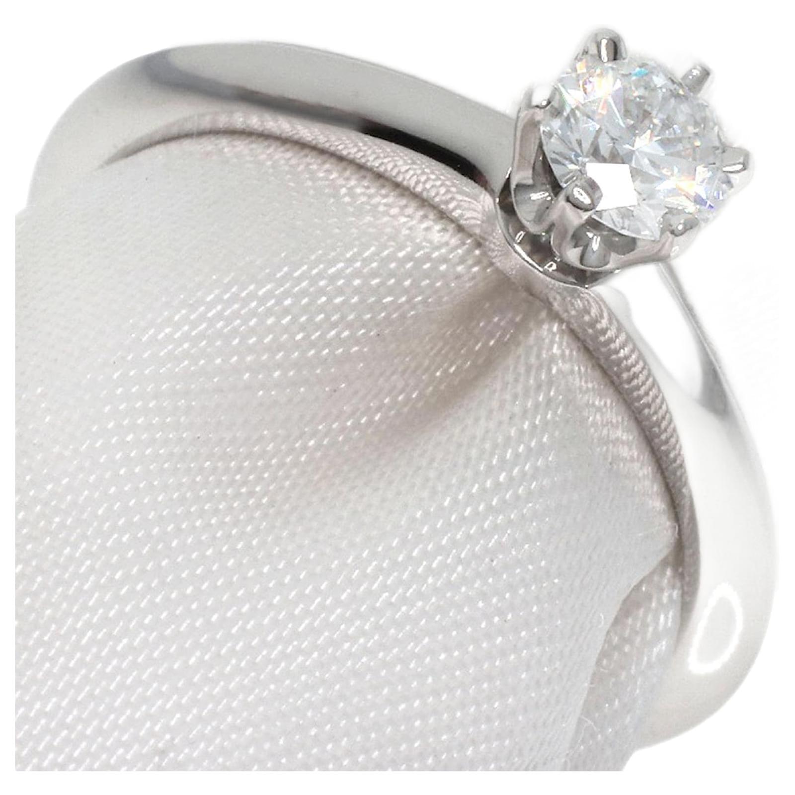 Tiffany & Co Solitaire Silvery Platinum ref.1352676 - Joli Closet