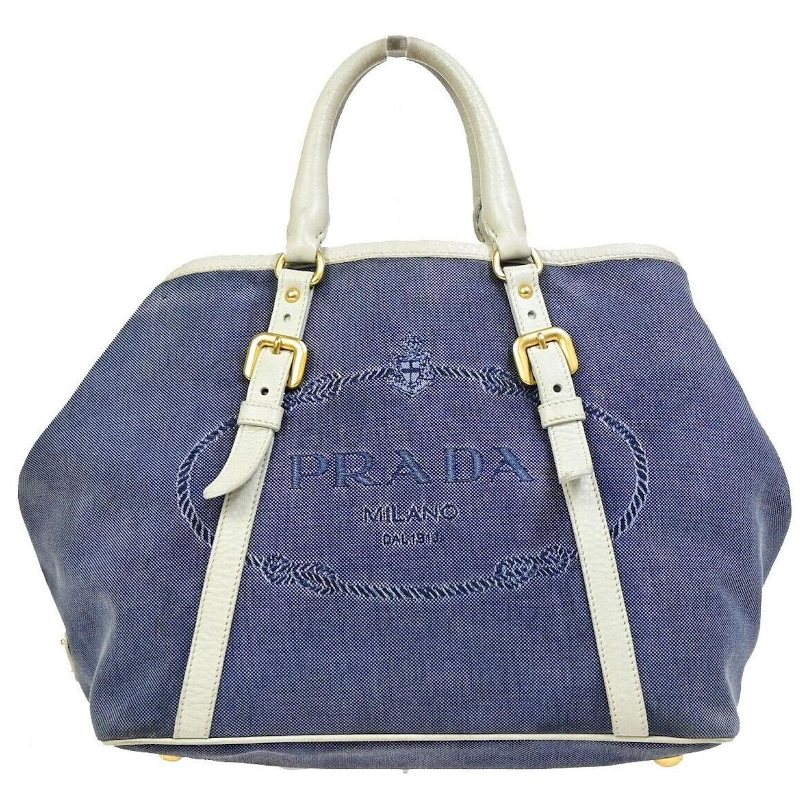 Prada Canapa Navy blue Cloth ref.1356509 - Joli Closet