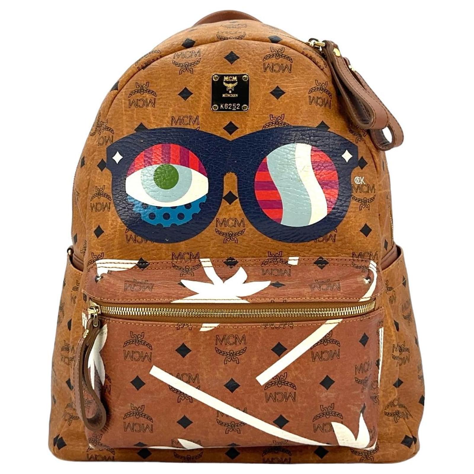 MCM Visetos Stark Rucksack Backpack Medium Cognac *Limited Edition* Craig & Karl ref.1357065 ...