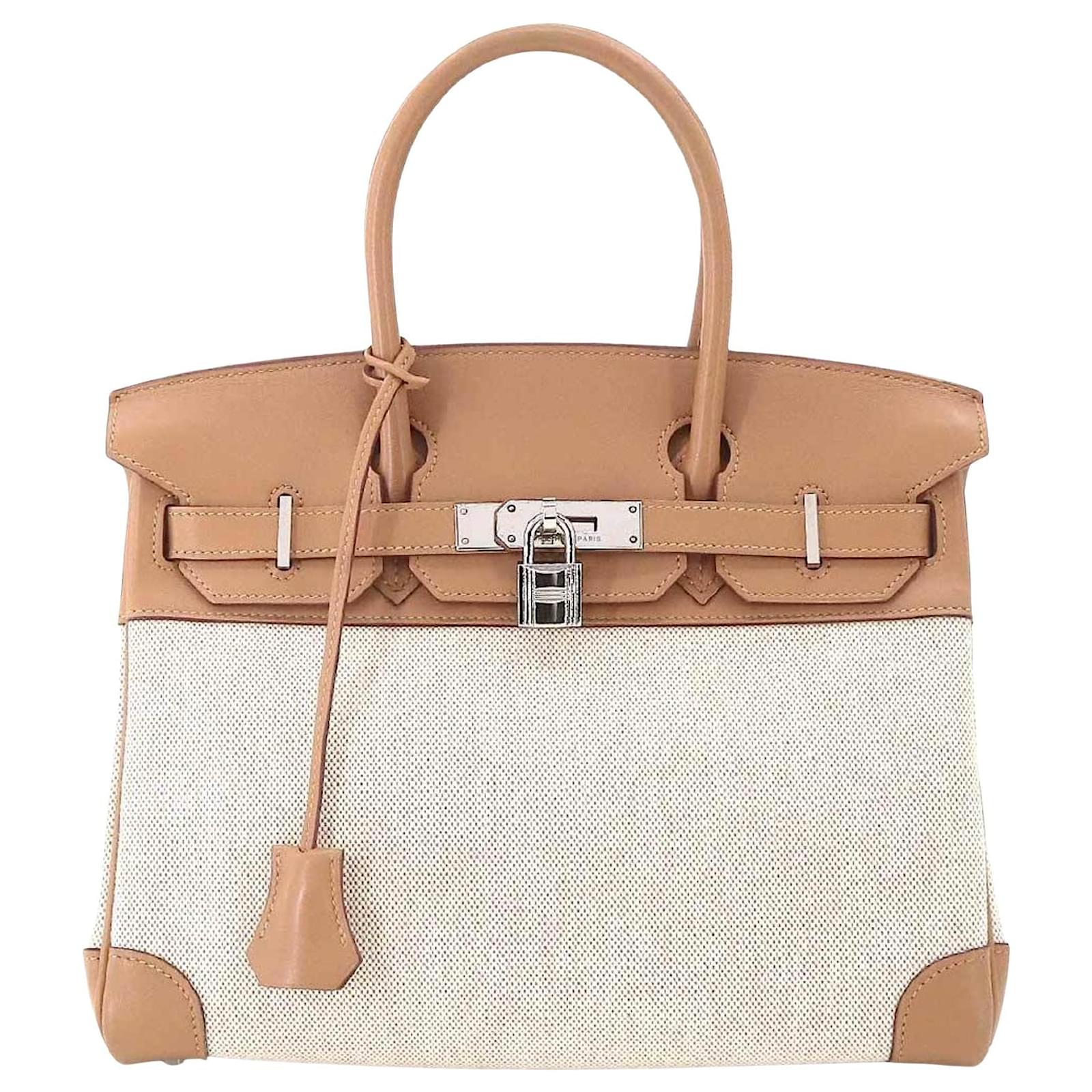 Hermès HERMES BIRKIN 30 Beige Cloth ref.1359482 - Joli Closet