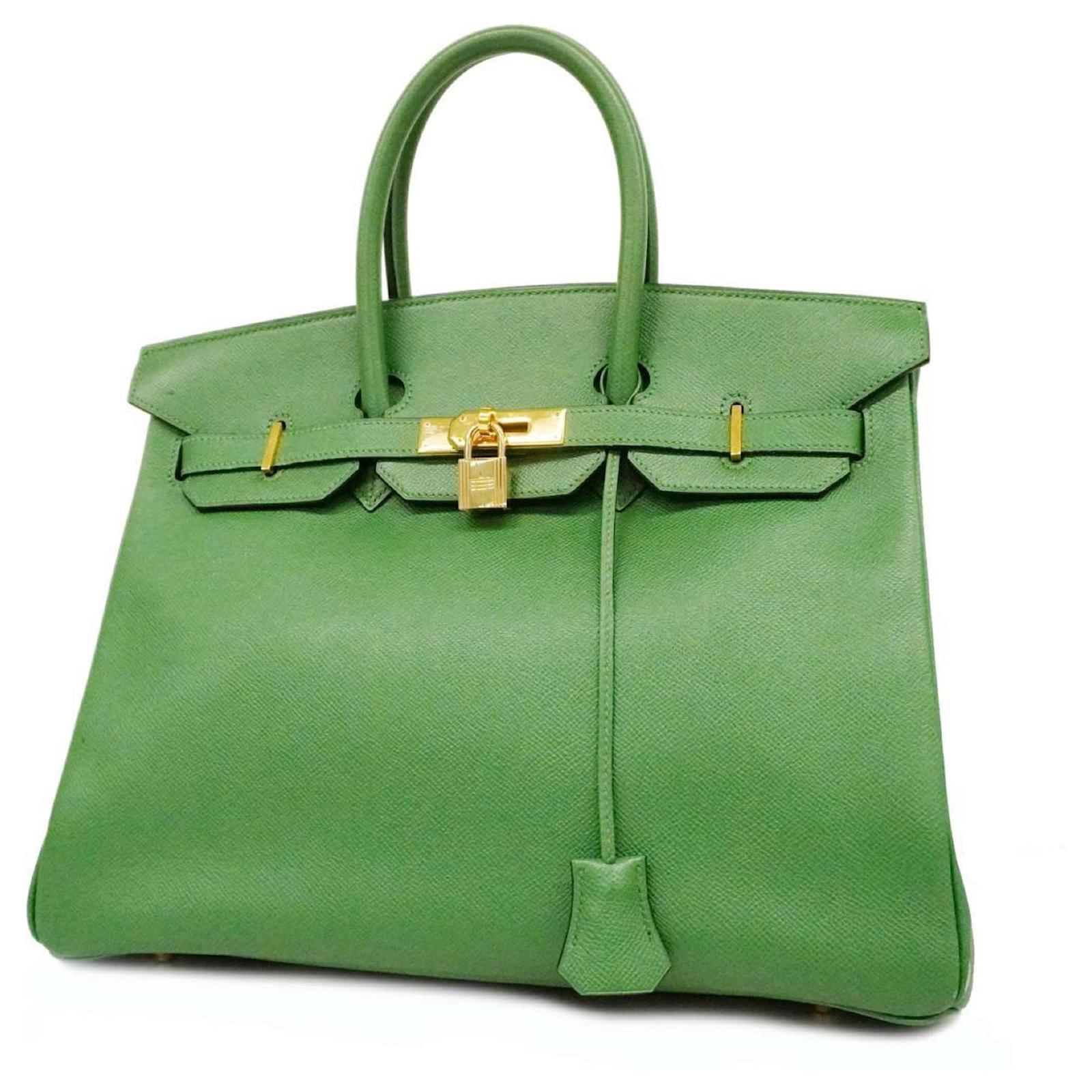 Hermès Birkin 35 Green Leather ref.1359505 - Joli Closet