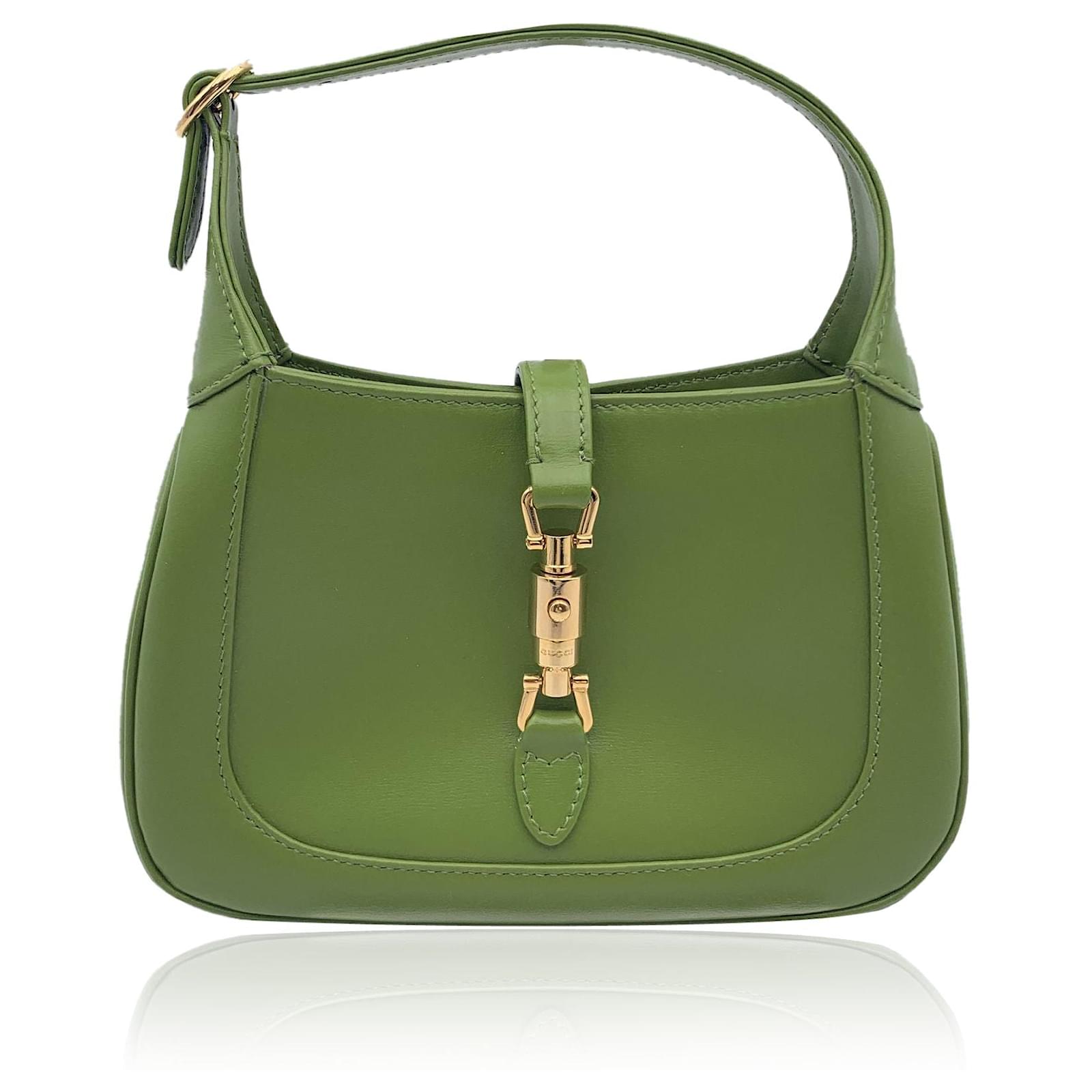 Gucci Hobos Jackie 1961 Green Leather ref.1362392 - Joli Closet