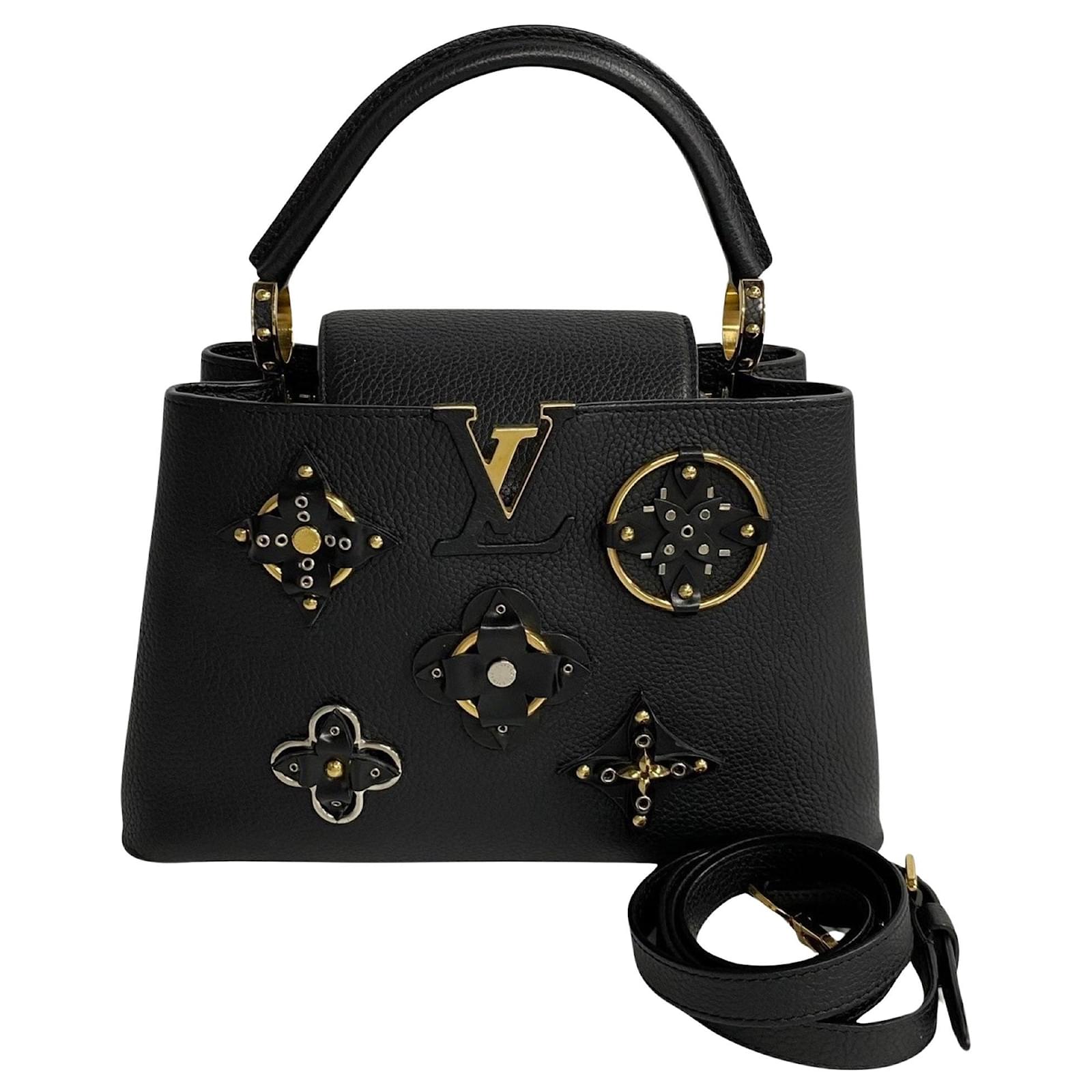 Louis Vuitton Capucines Black Leather ref.1362535 - Joli Closet