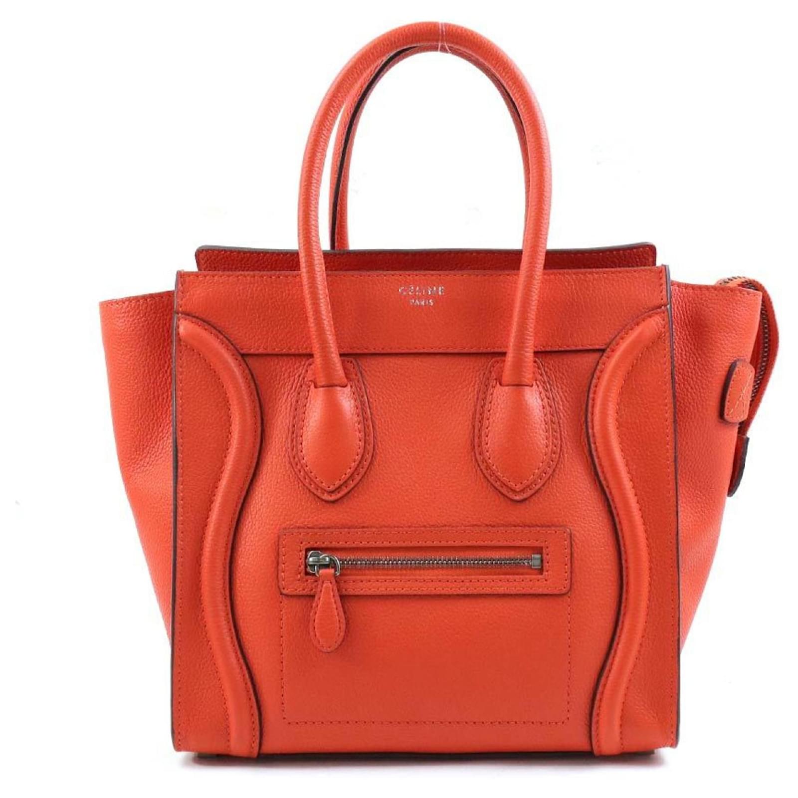 Céline Luggage Red Leather ref.1363674 - Joli Closet