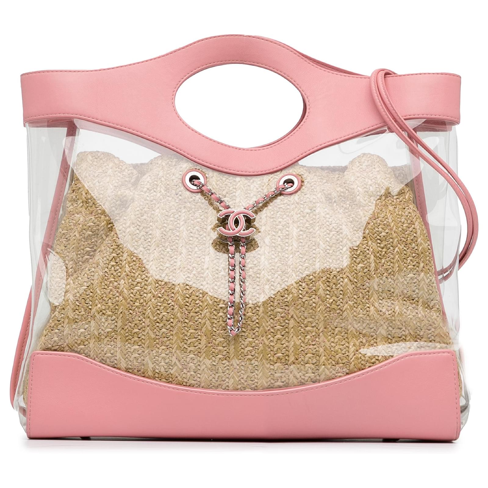 Chanel Pink PVC 31 Shopping Tote Plastic ref.1363758 - Joli Closet