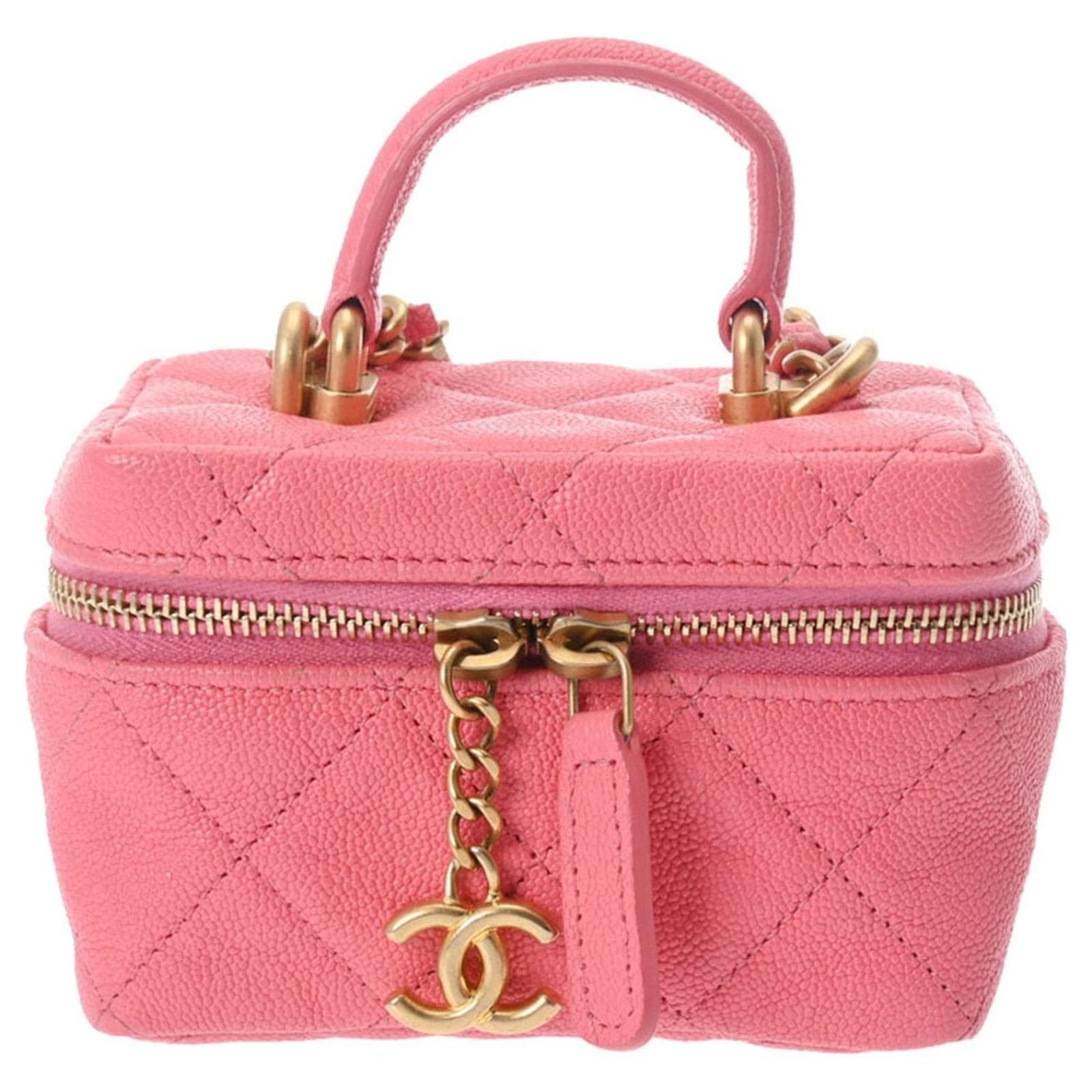 Chanel Vanity Pink Leather ref.1364697 - Joli Closet