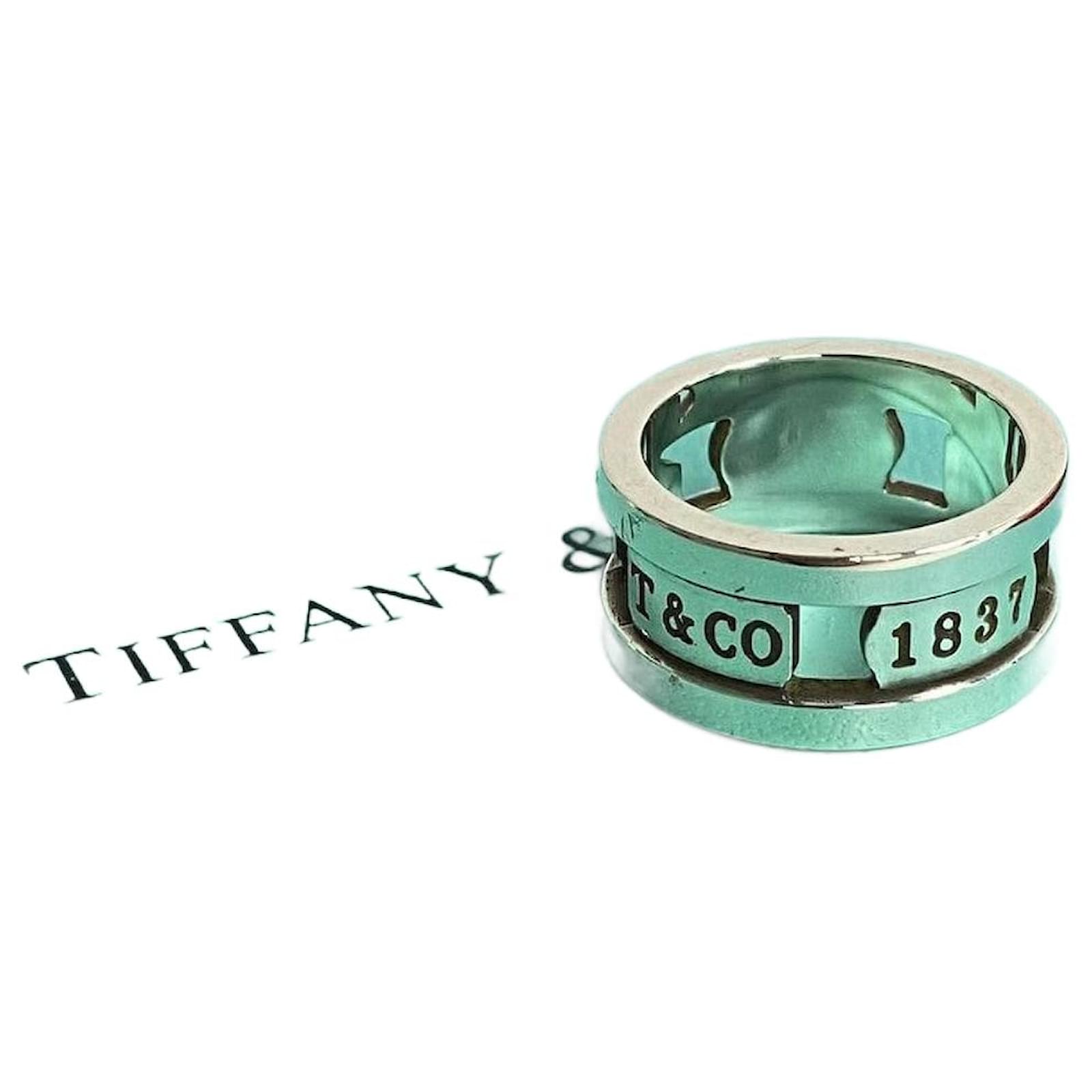TIFFANY & CO 1837 Elements Ring Metal Ring in Good condition ref ...