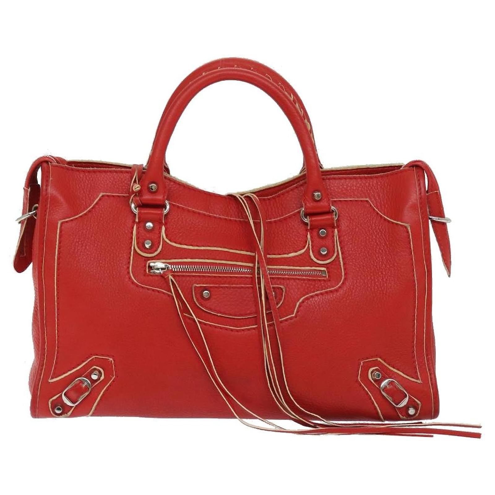 Balenciaga City Red Leather ref.1366645 - Joli Closet