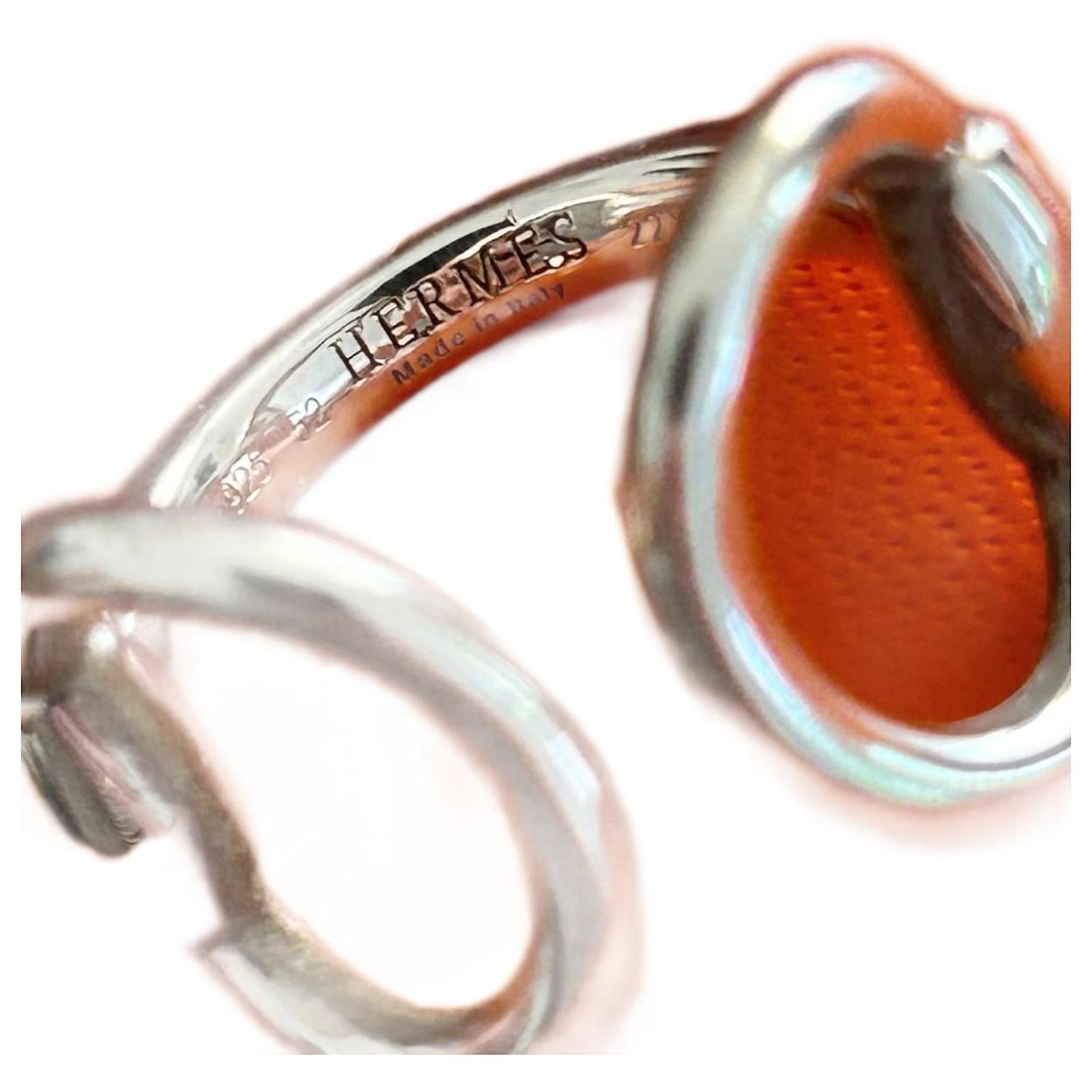 Hermès Nausicaa GM ring Silvery Silver ref.1368067 - Joli Closet