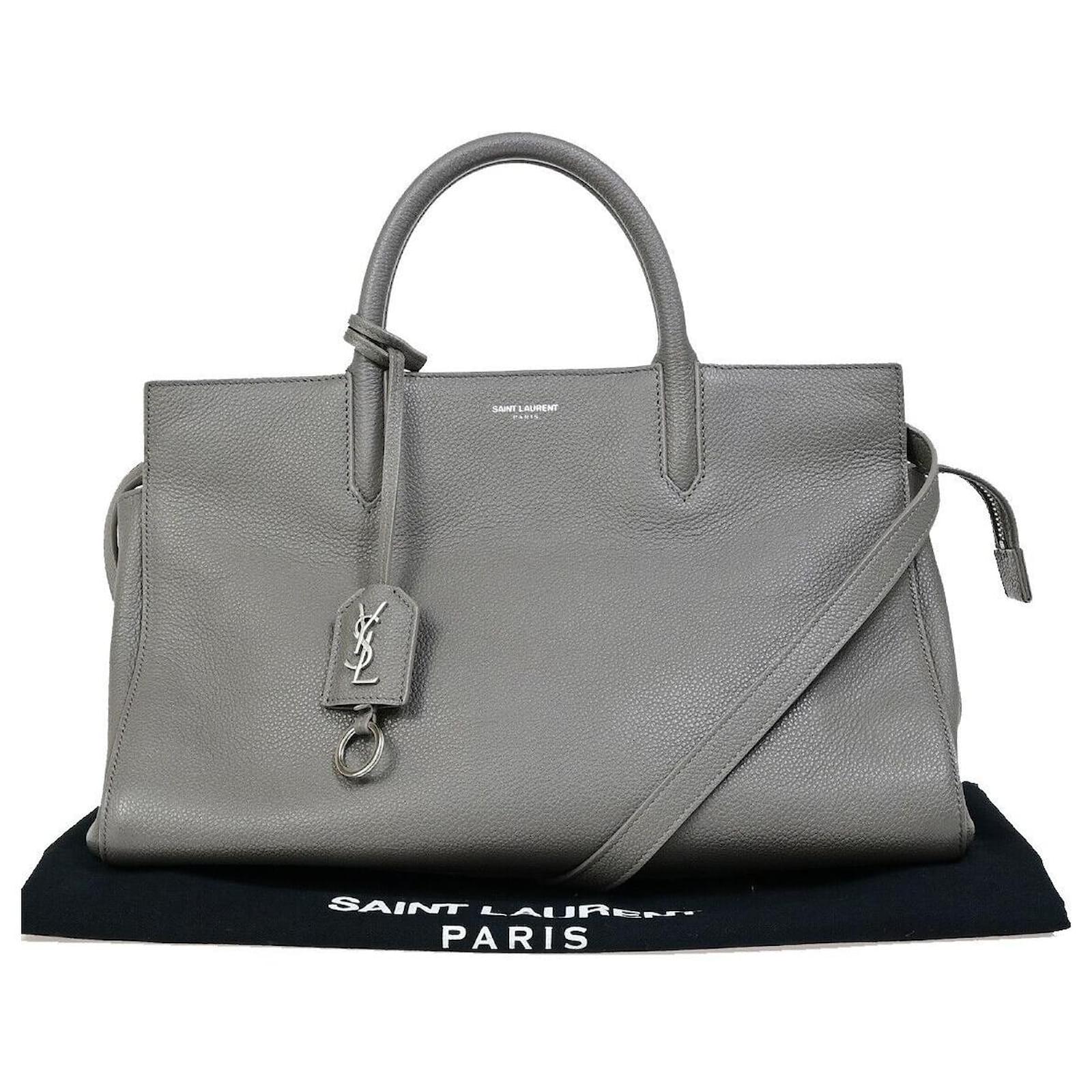 Yves Saint Laurent Rive Grey Leather ref.JC1368299 (Sold) - Joli Closet