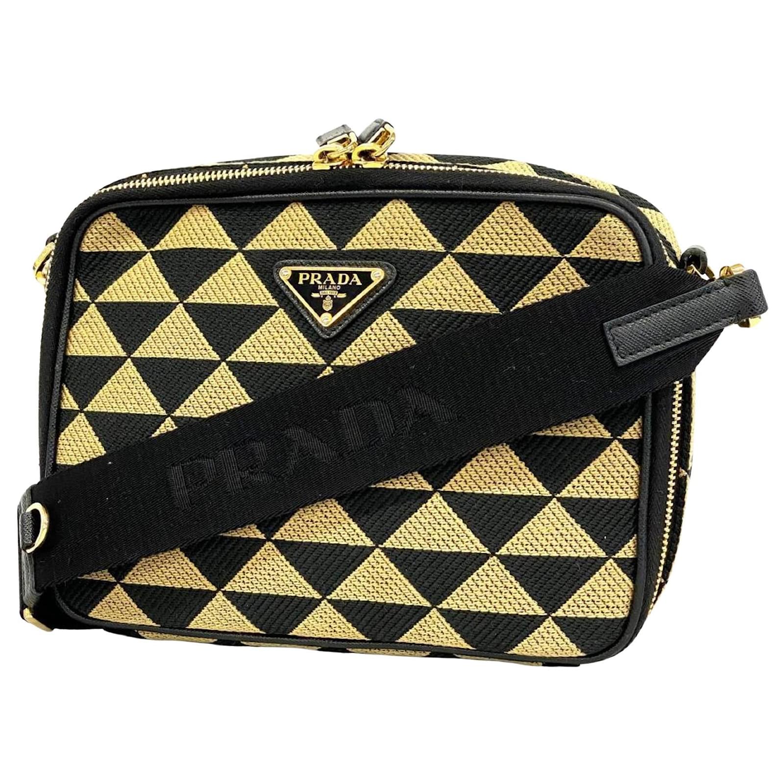 Prada Triangle Logo Beige Cloth ref.1368942 - Joli Closet
