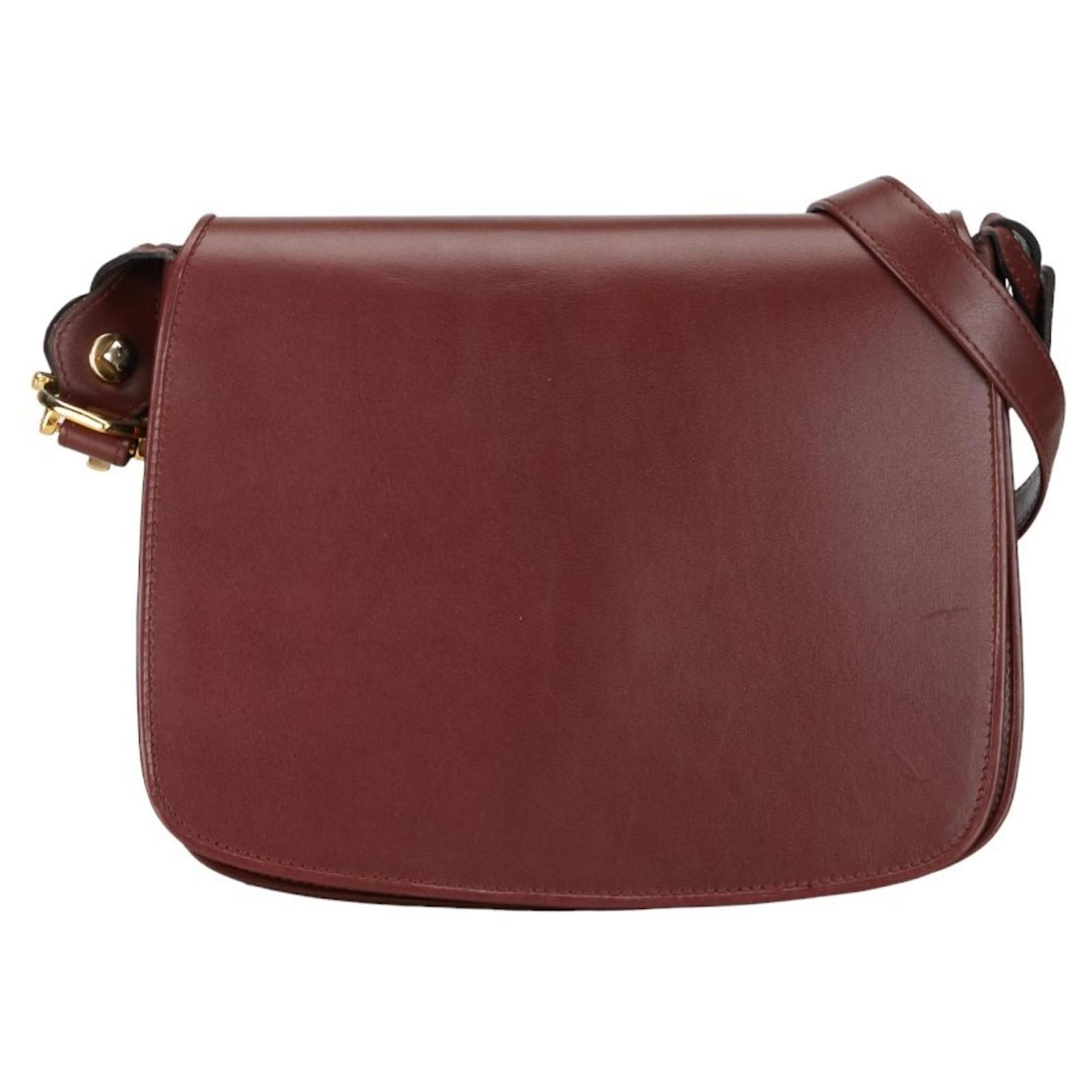 Cartier Must line Dark red Leather ref.1373330 - Joli Closet