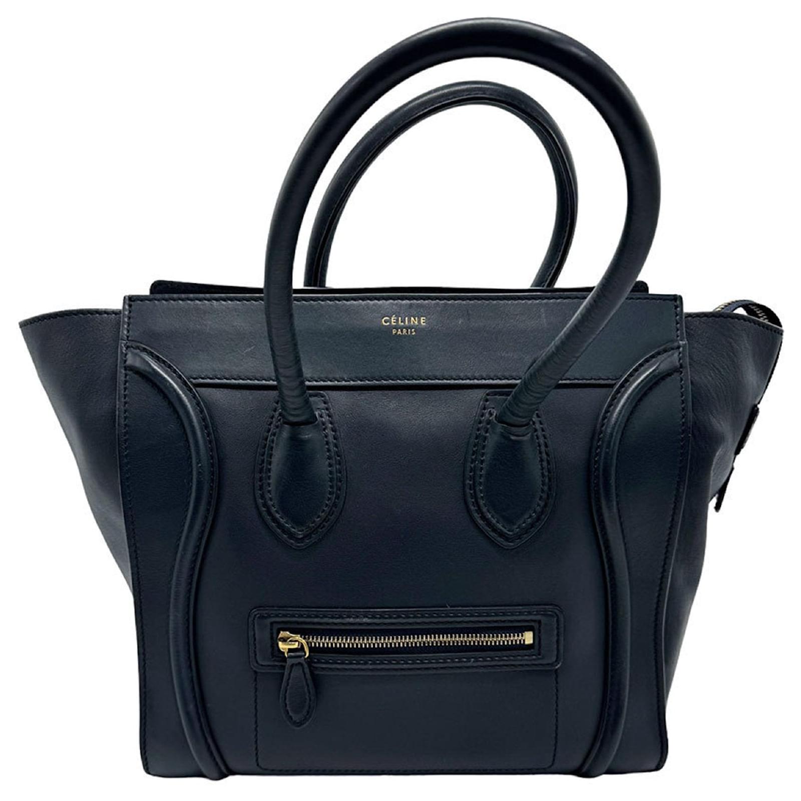 Céline Luggage Navy blue Leather ref.1378520 - Joli Closet