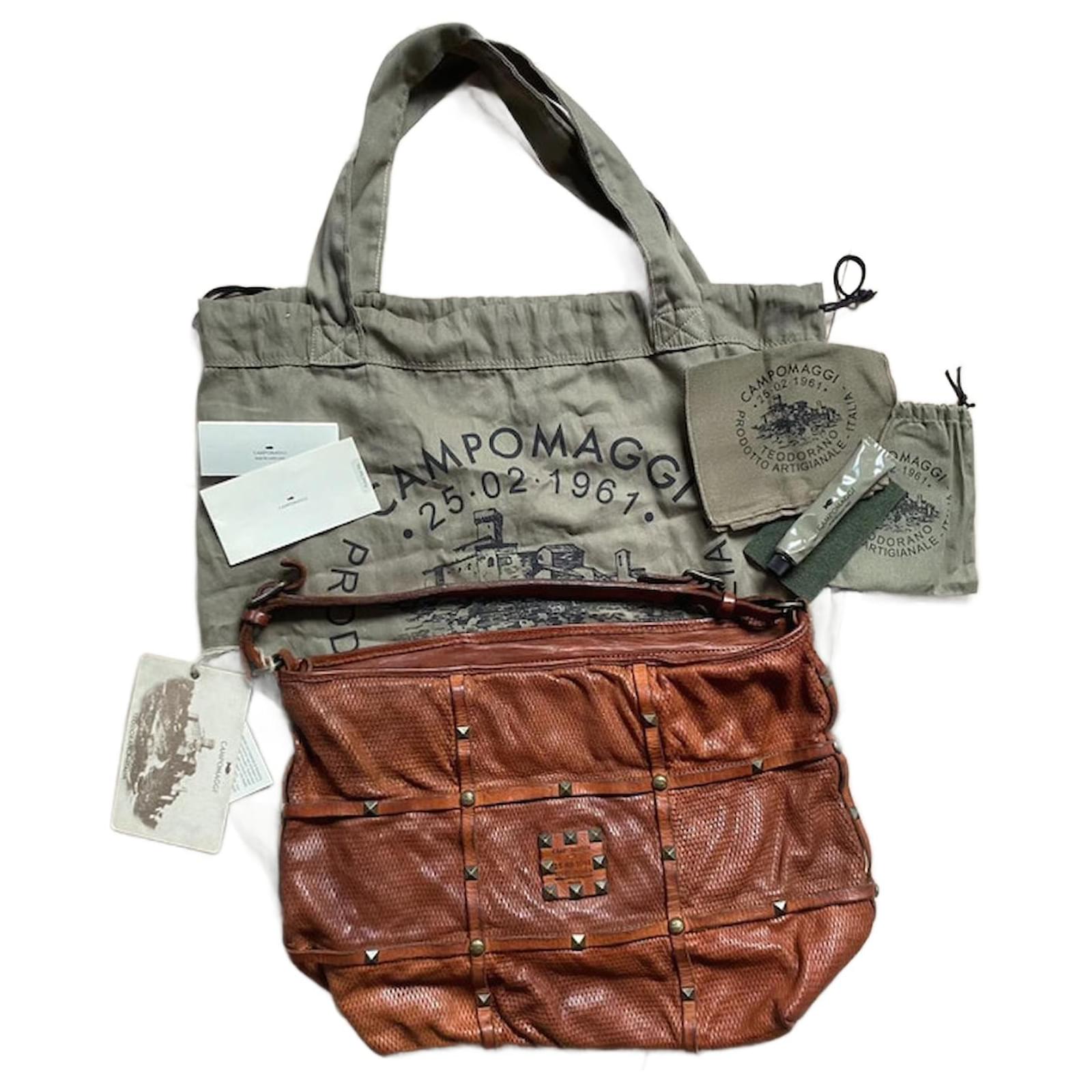 Campomaggi single-shoulder bag in cognac leather. ref.1378904 - Joli Closet