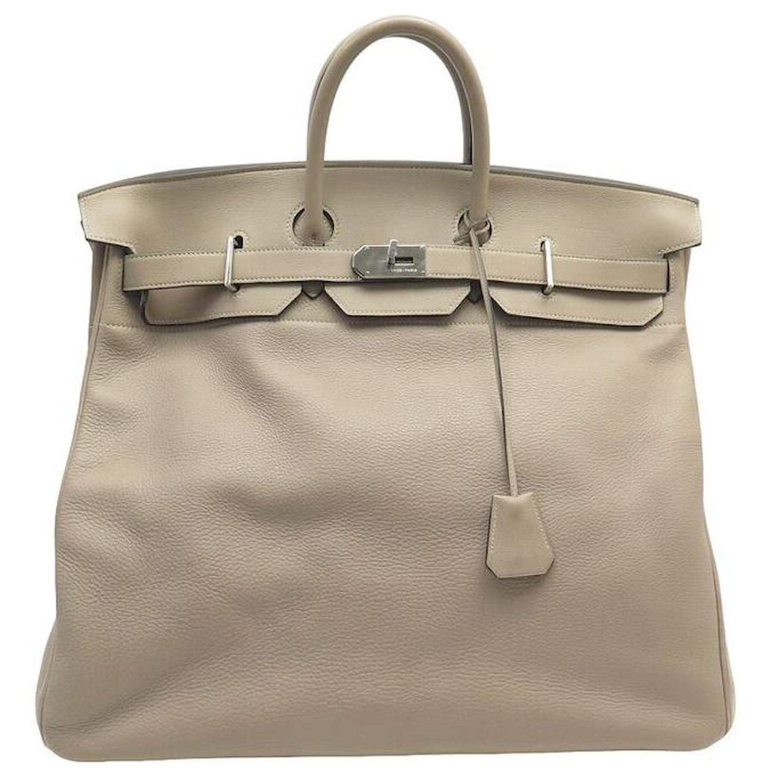 Hermès SAC A MAIN HERMES BIRKIN HAUT A COURROIES HAC 50 CUIR TAURILLON ...