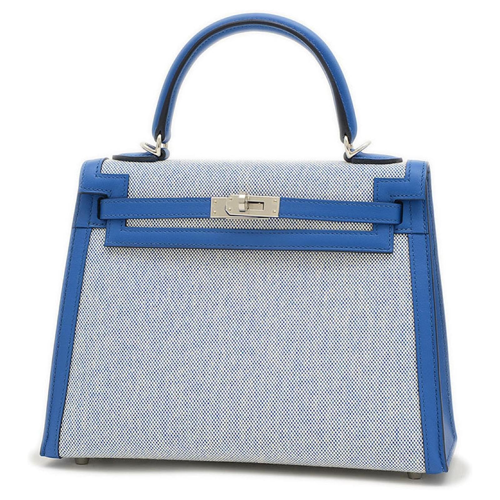 Hermès Kelly 25 Blue Leather ref.1384037 - Joli Closet
